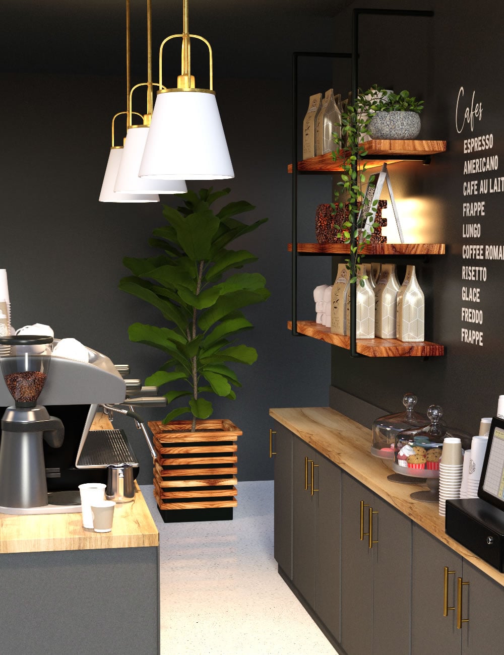 Mini Scenes Coffee Shop | Daz 3D