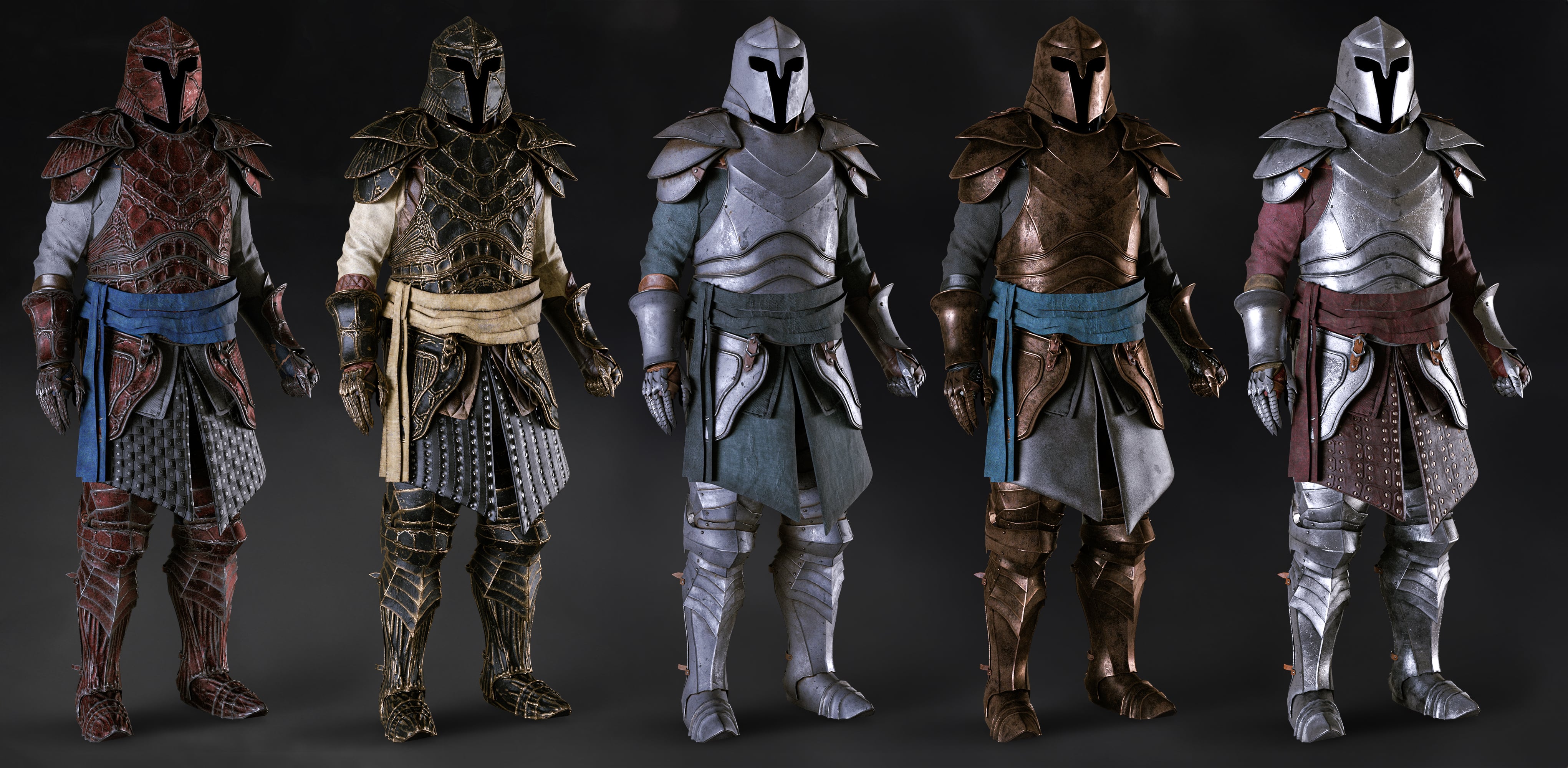 BW Zoran Crimson Armor Outfit for Genesis 9 | Daz 3D