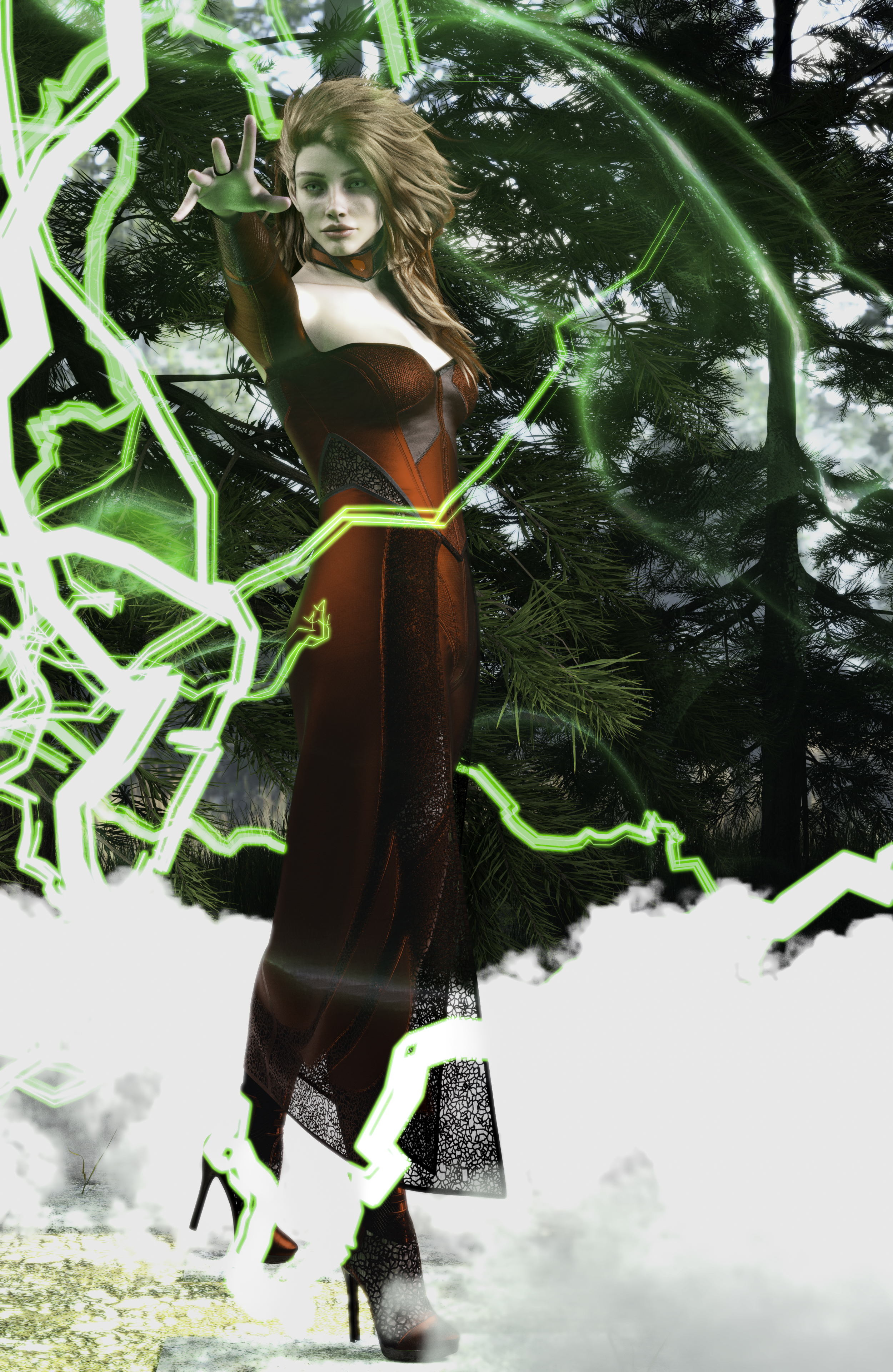 Alpha Force Heroes Outfit and Powers Mega Set for Genesis 9 | Daz 3D