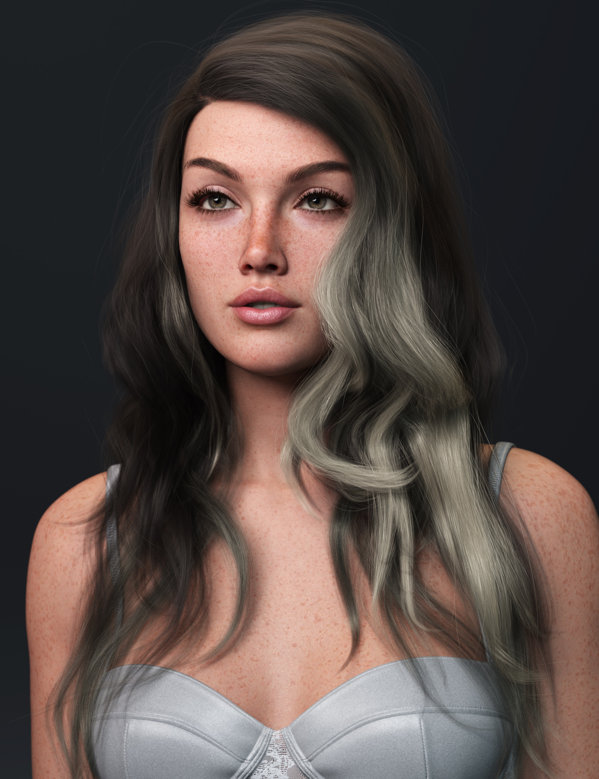 Messy Glamorous Style Hair Color Expansion | Daz 3D