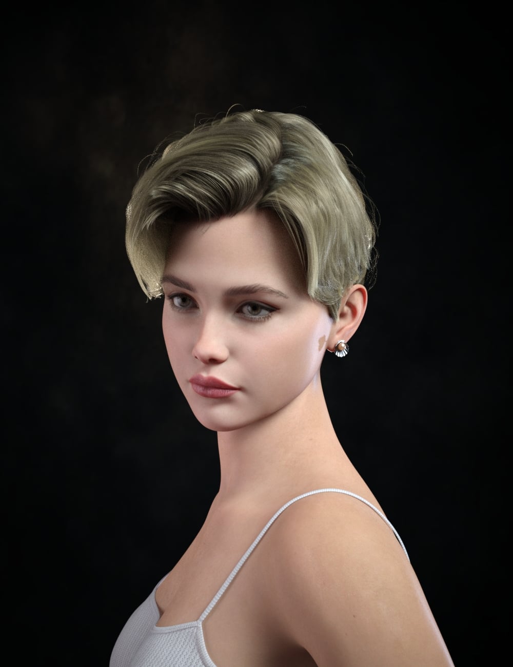 Adamo Flip Hair for Genesis 9 and Genesis 8 Male | Daz 3D