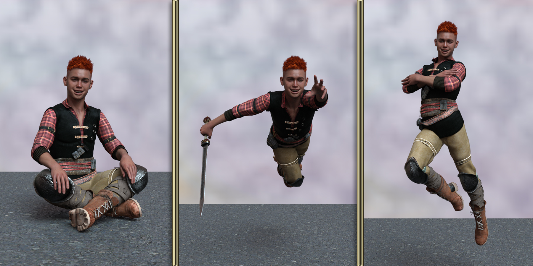 Lost Boy Poses for Genesis 9 Base | Daz 3D