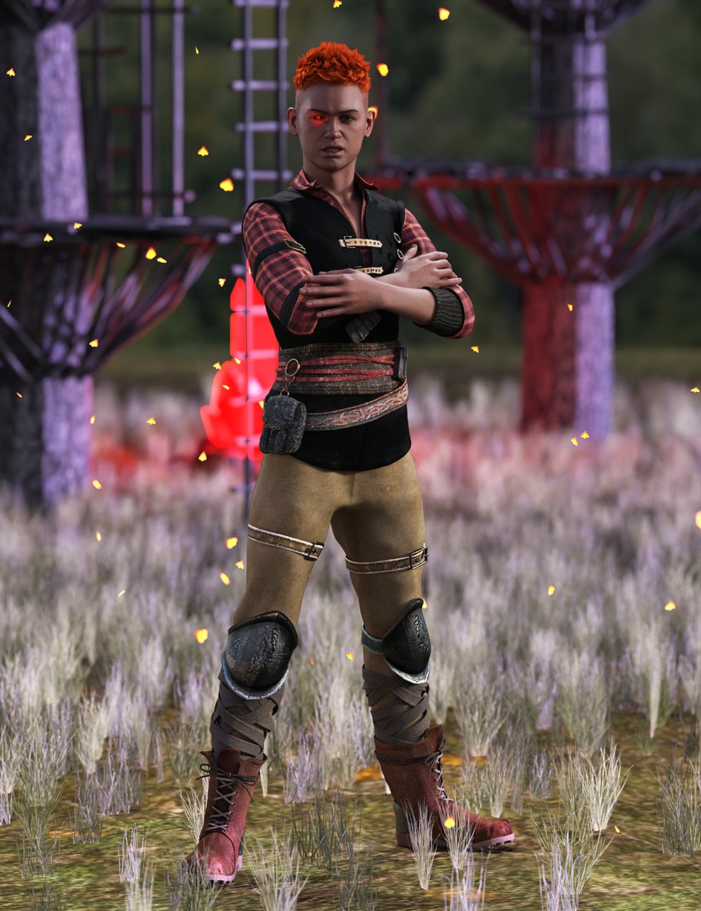 Happiest Thoughts Pose Bundle for Genesis 9 | Daz 3D