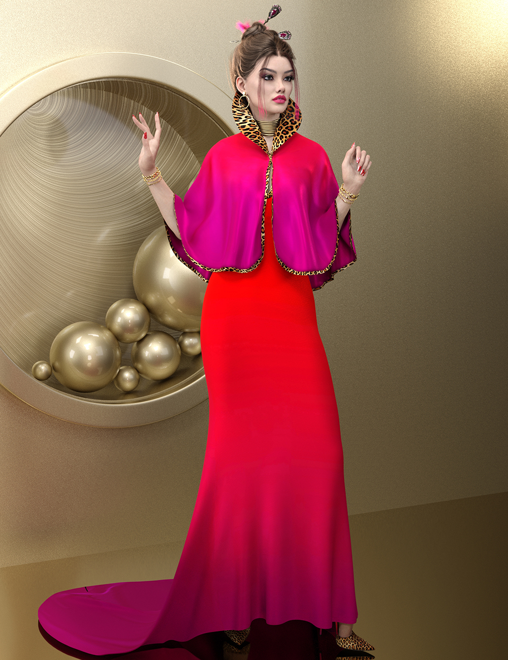 Minimalist Evening Dress Texture Add-On | Daz 3D