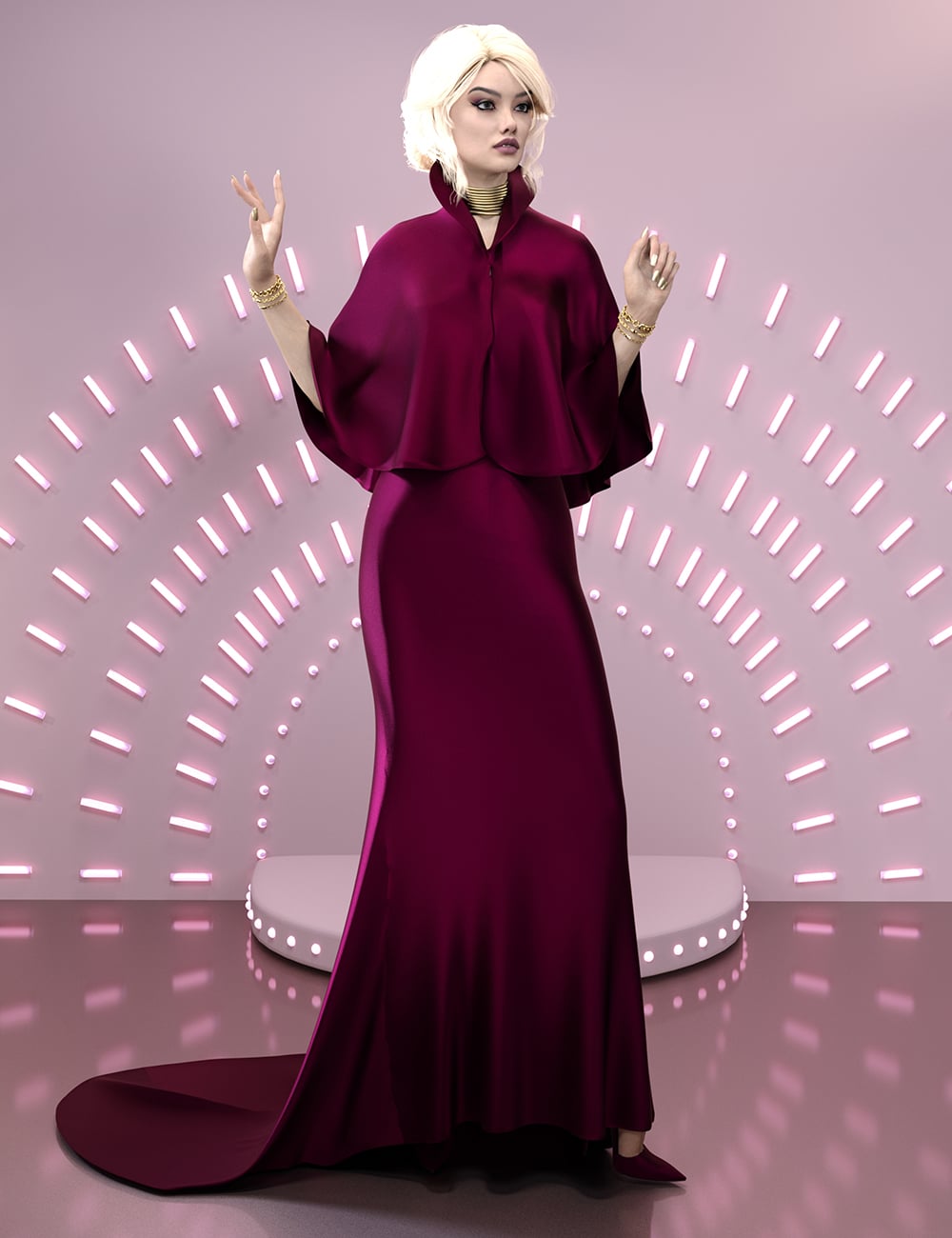 Minimalist Evening Dress Texture Add-On | Daz 3D