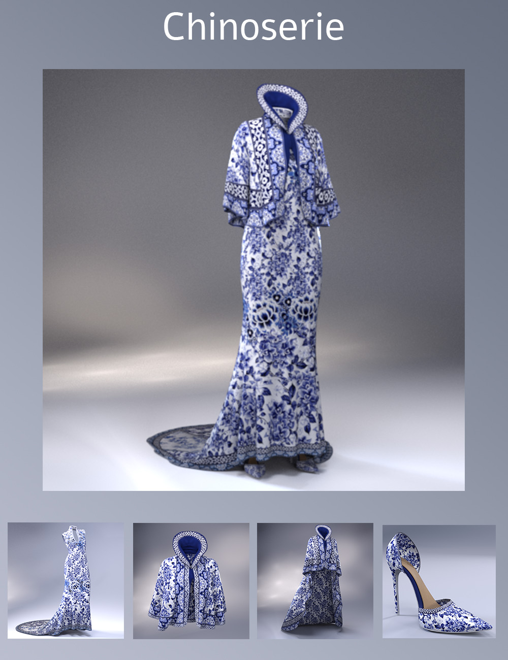 Minimalist Evening Dress Texture Add-On | Daz 3D