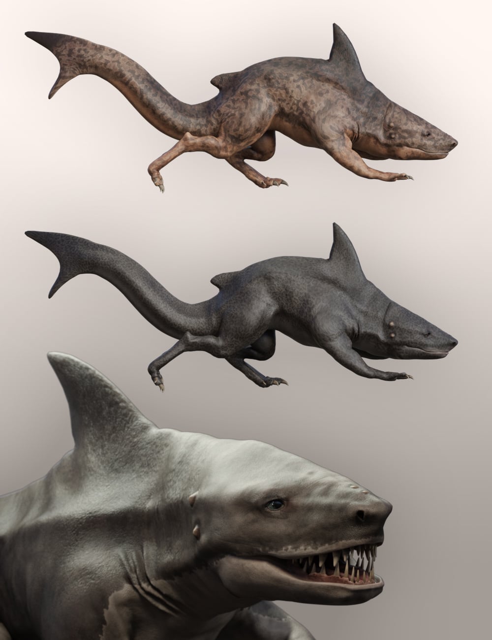 Shark Beast for Dragon 3 | Daz 3D