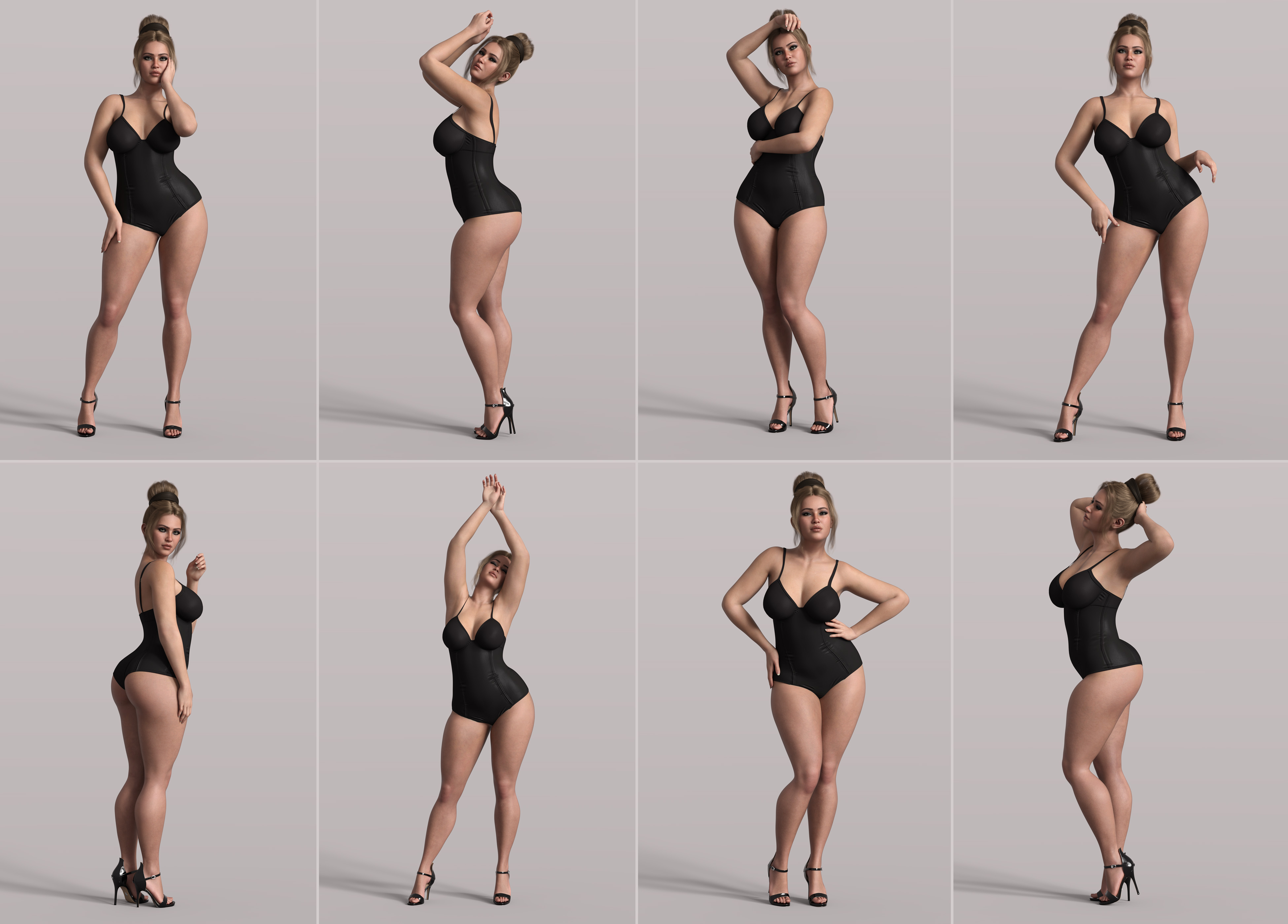 Z Shapely Beauty Shape and Pose Mega Set for Genesis 9 | Daz 3D