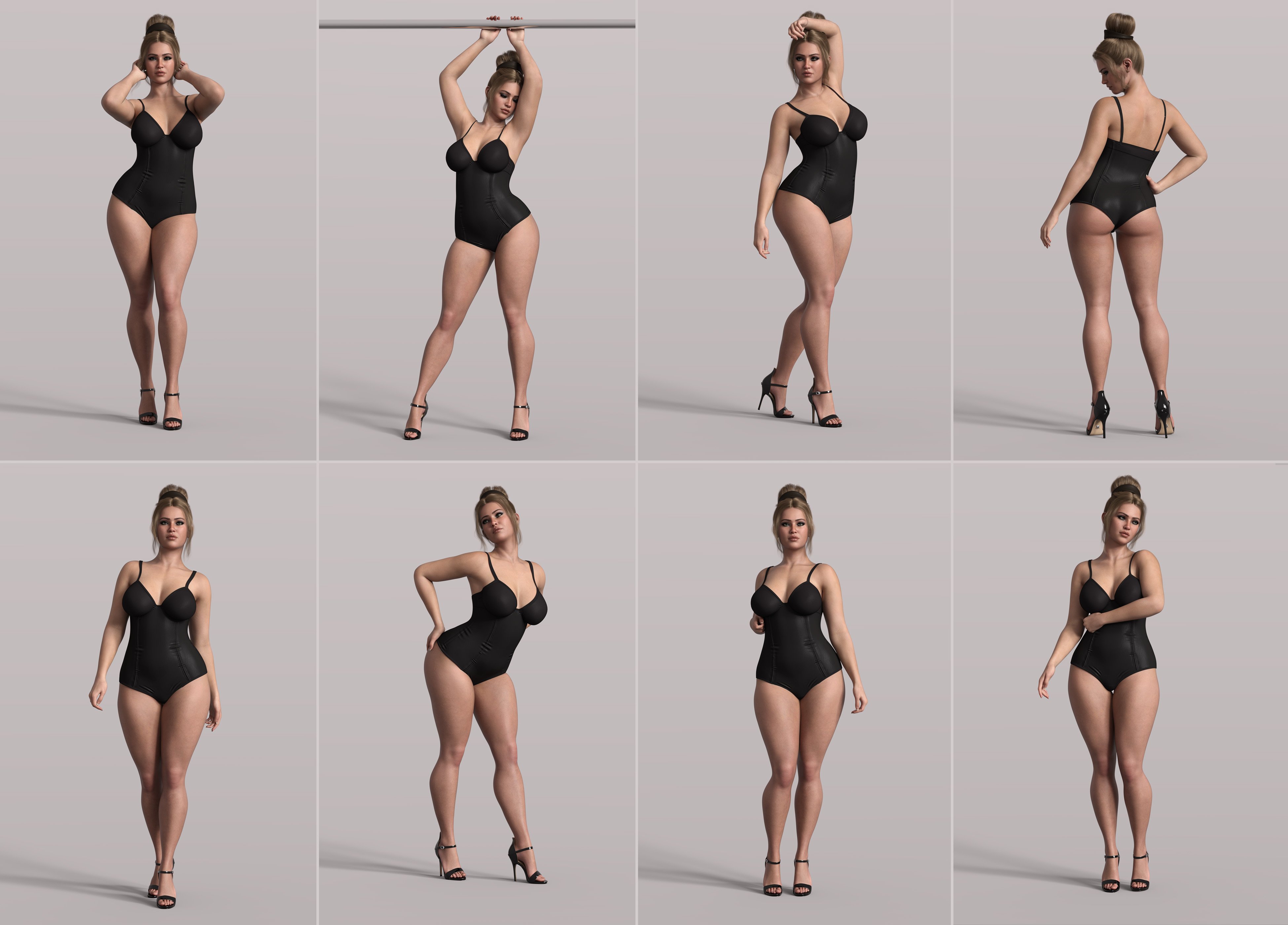 Z Shapely Beauty Shape and Pose Mega Set for Genesis 9 | Daz 3D