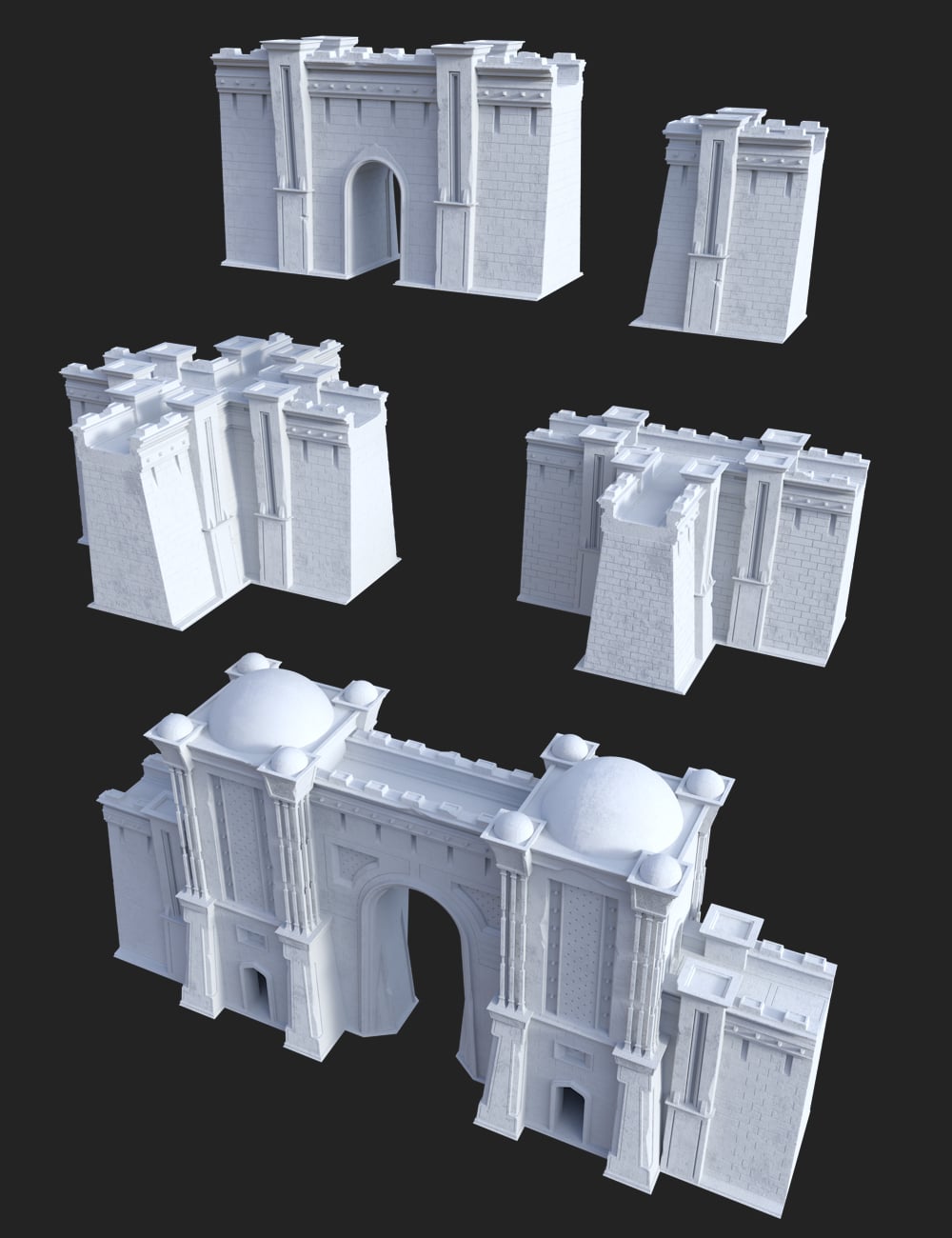 Sandstone Walls 2 | Daz 3D