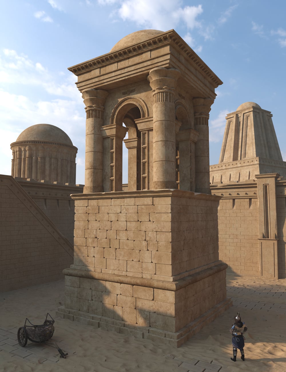 Egyptian Towers | Daz 3D