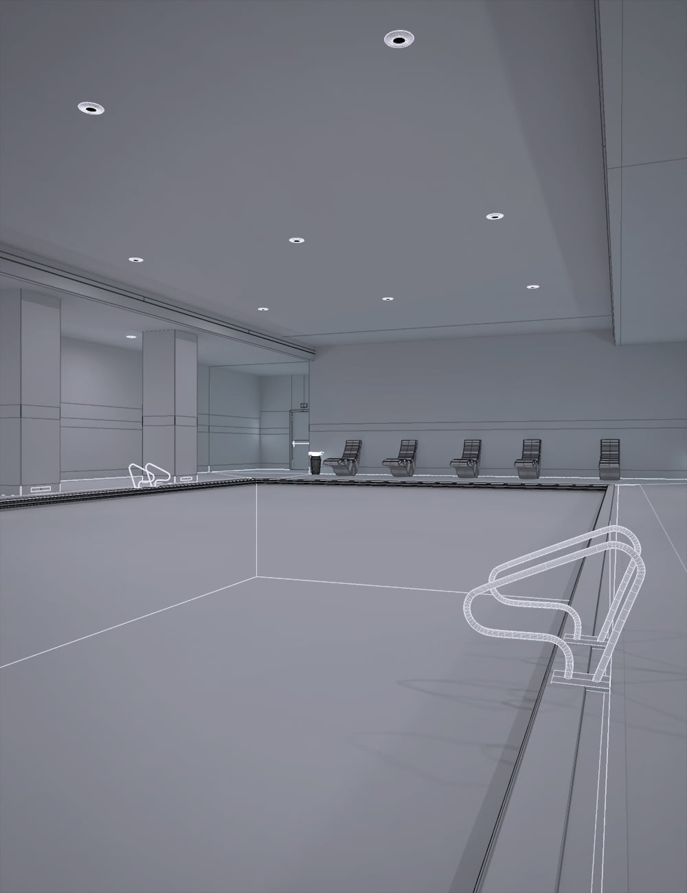 FH Neon Pool Interior | Daz 3D