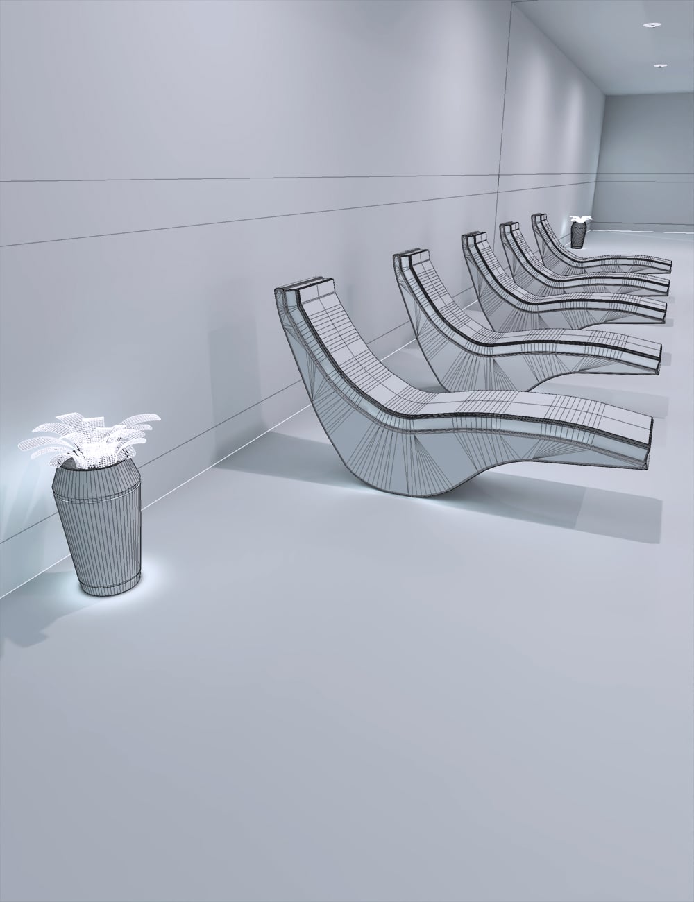 FH Neon Pool Interior | Daz 3D