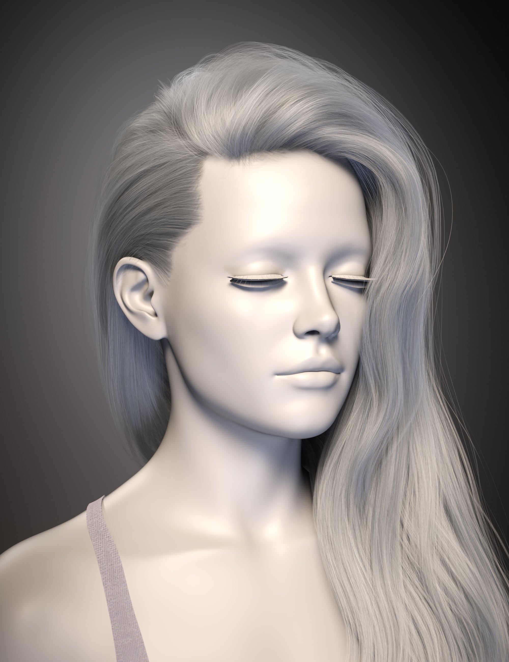 FE Side Wave Hair for Genesis 9 | Daz 3D