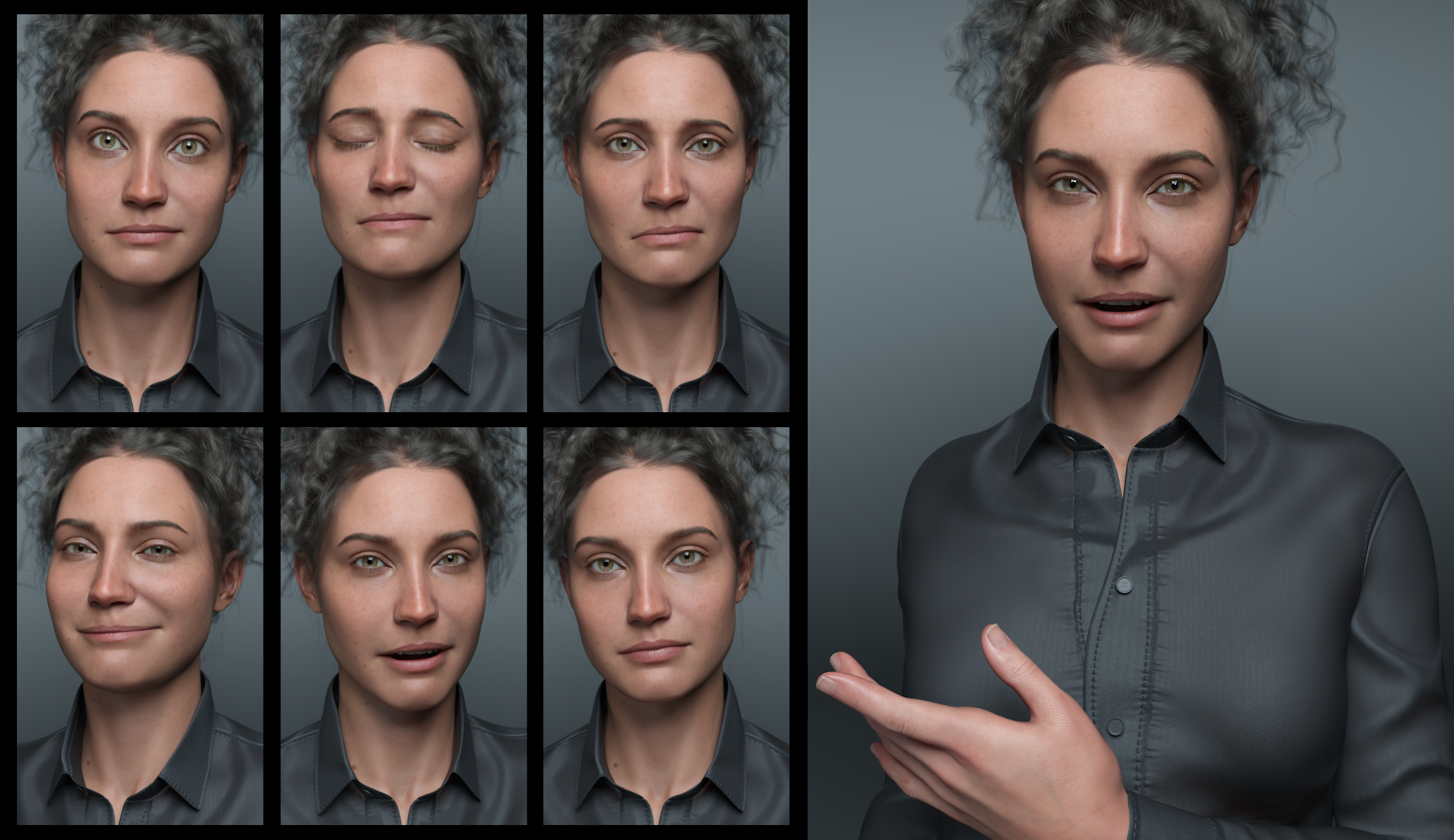 The Expression Collection for Kara 9 | Daz 3D