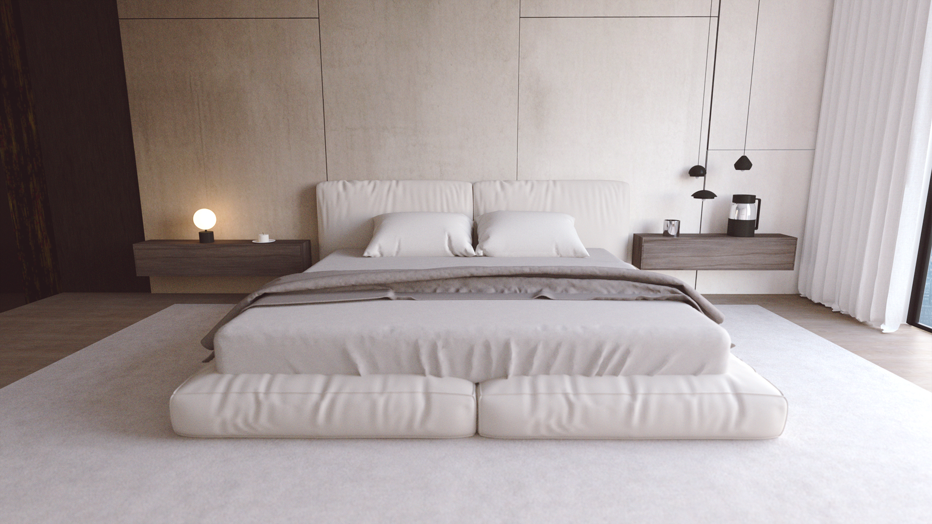Minimalism Bedroom | Daz 3D