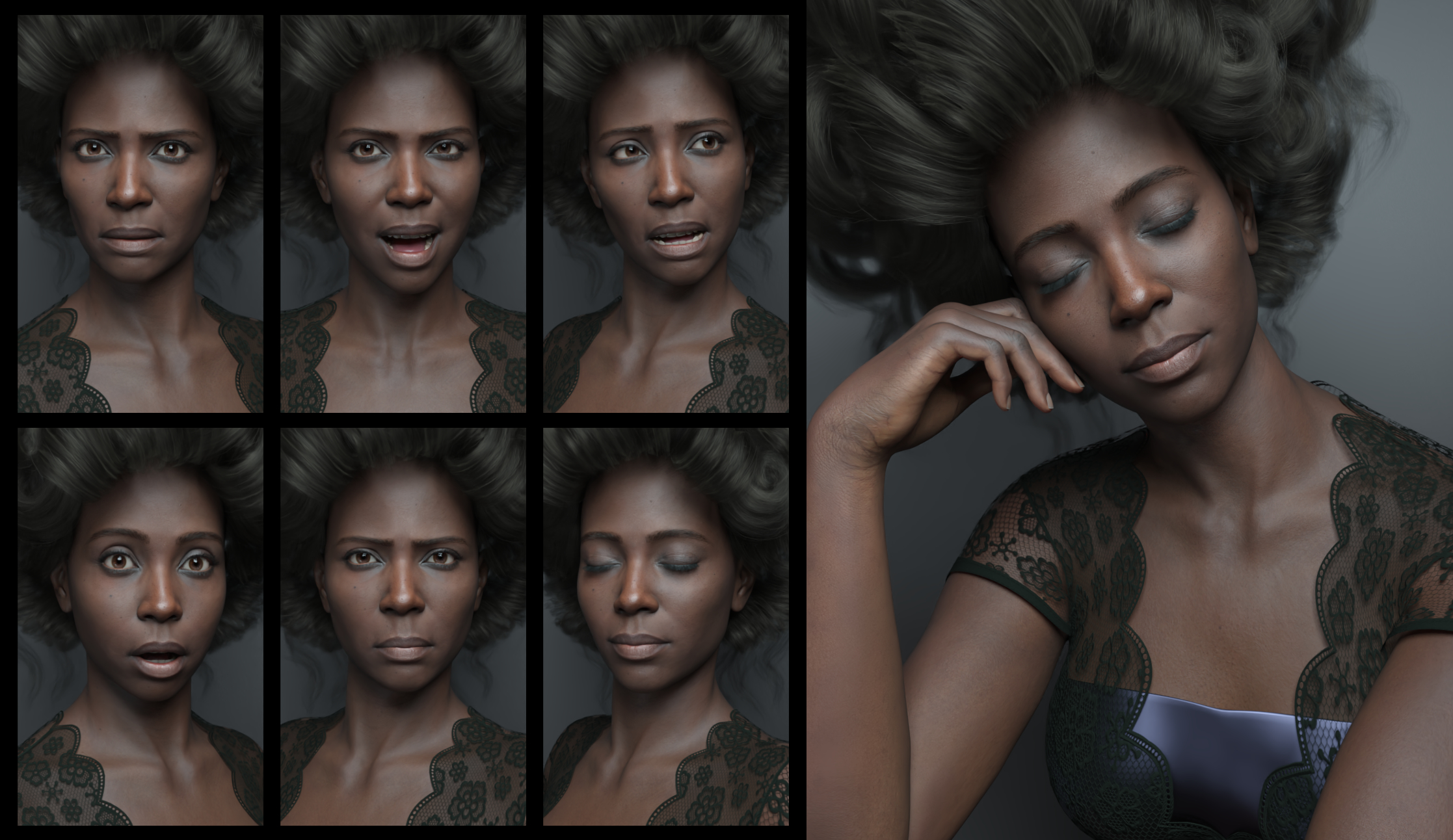 The Expression Collection for Angela 9 | Daz 3D