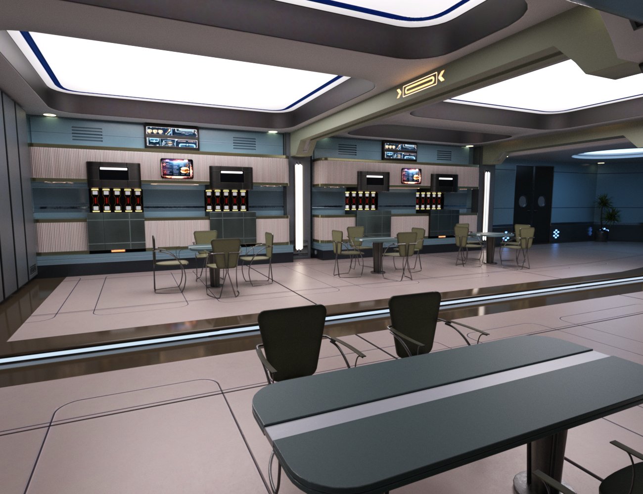 NCS Mess Hall | Daz 3D