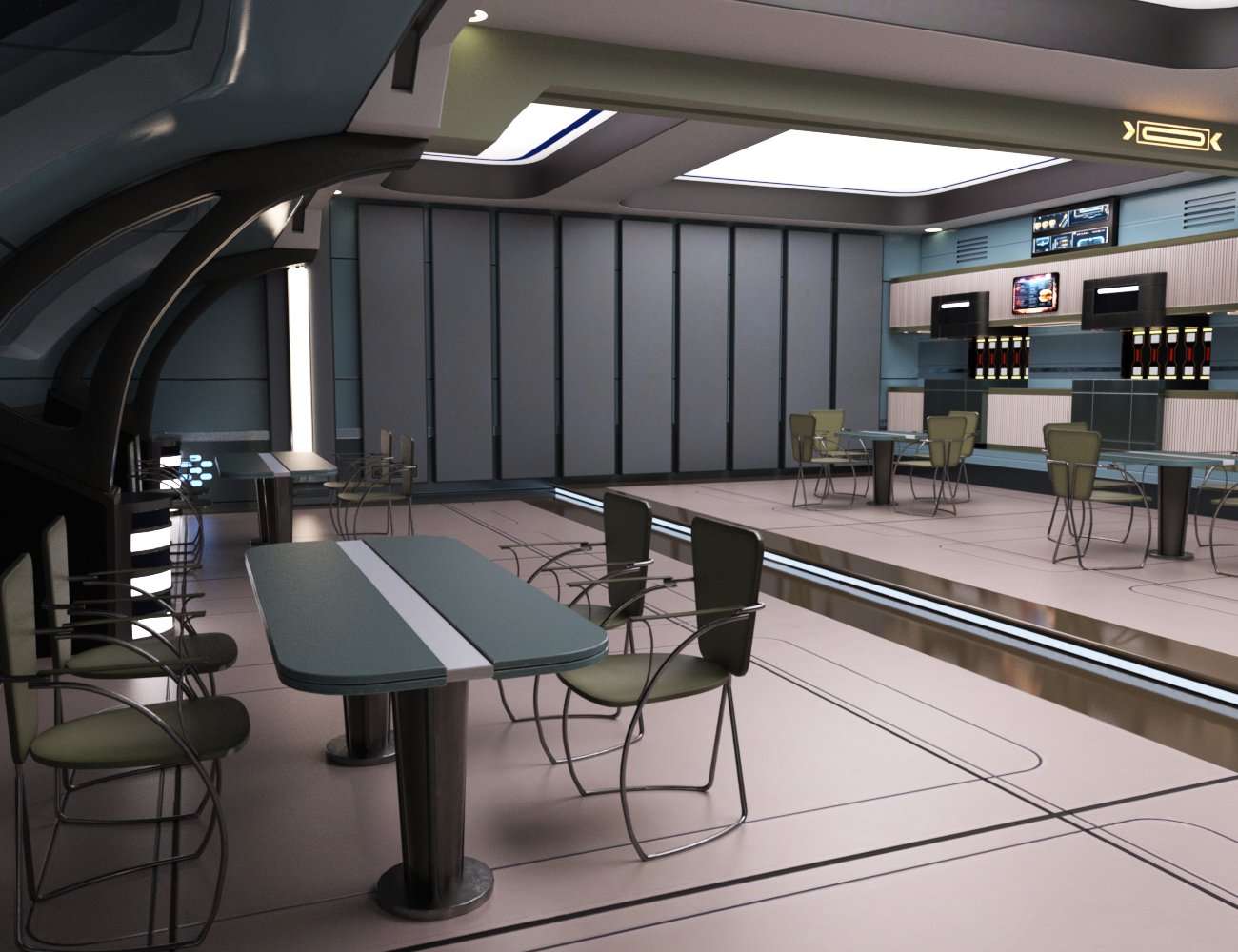NCS Mess Hall | Daz 3D