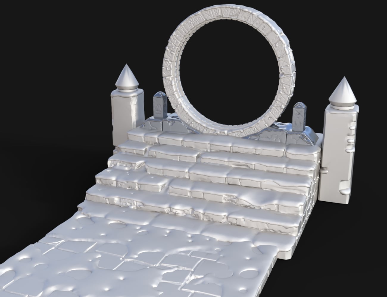 Snowy Mountain Gateway | Daz 3D