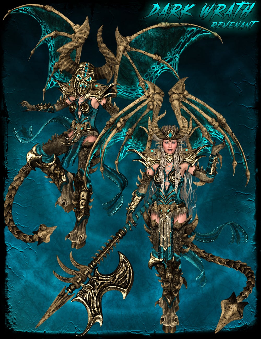 Sinister Fallen Outfit for Genesis 9 | Daz 3D