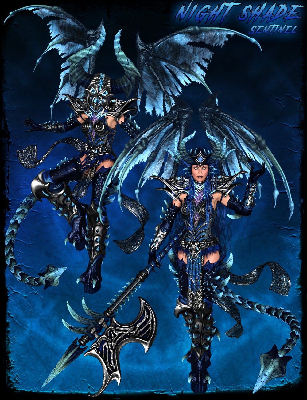 Sinister Fallen Outfit for Genesis 9 | Daz 3D