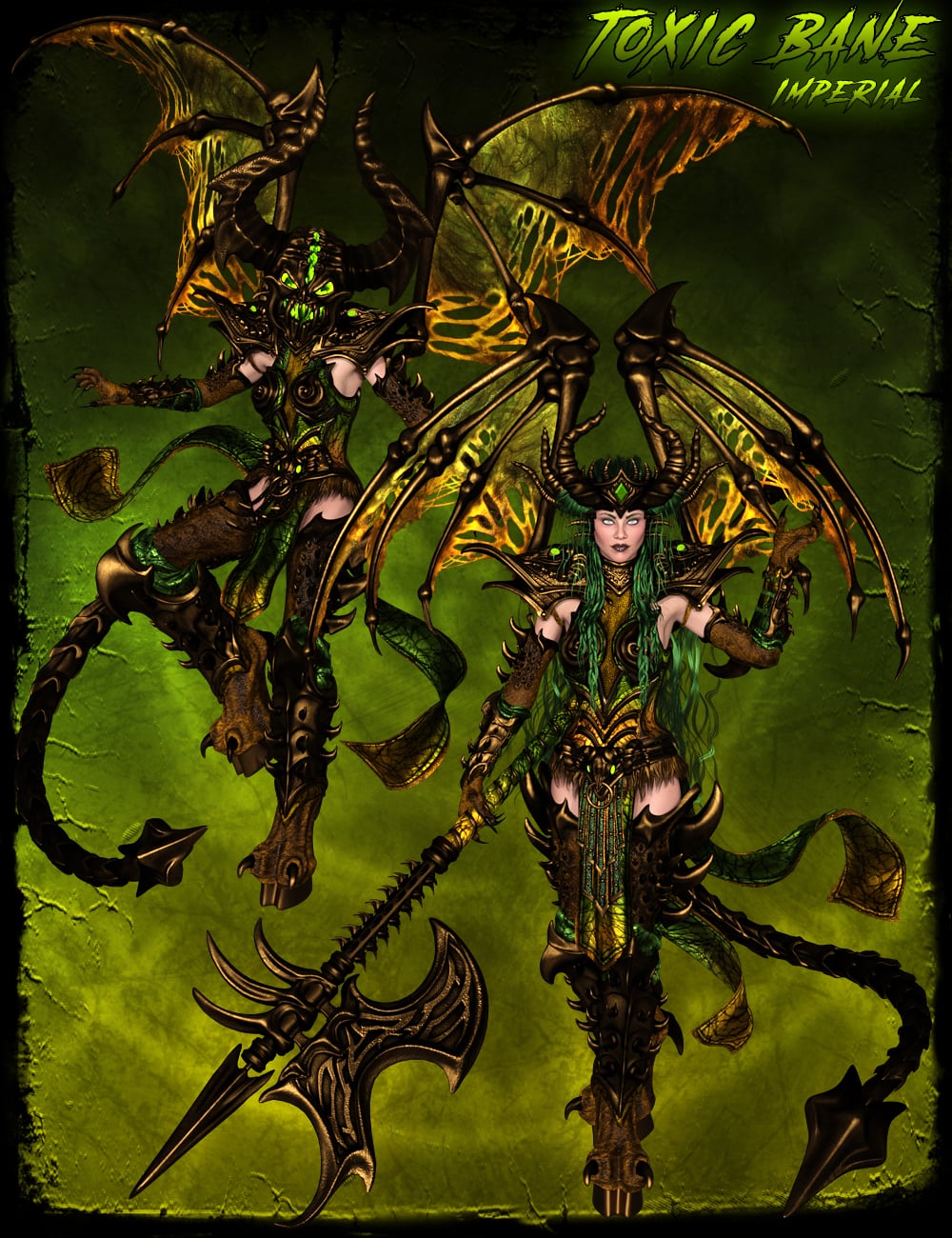 Sinister Fallen Outfit for Genesis 9 | Daz 3D