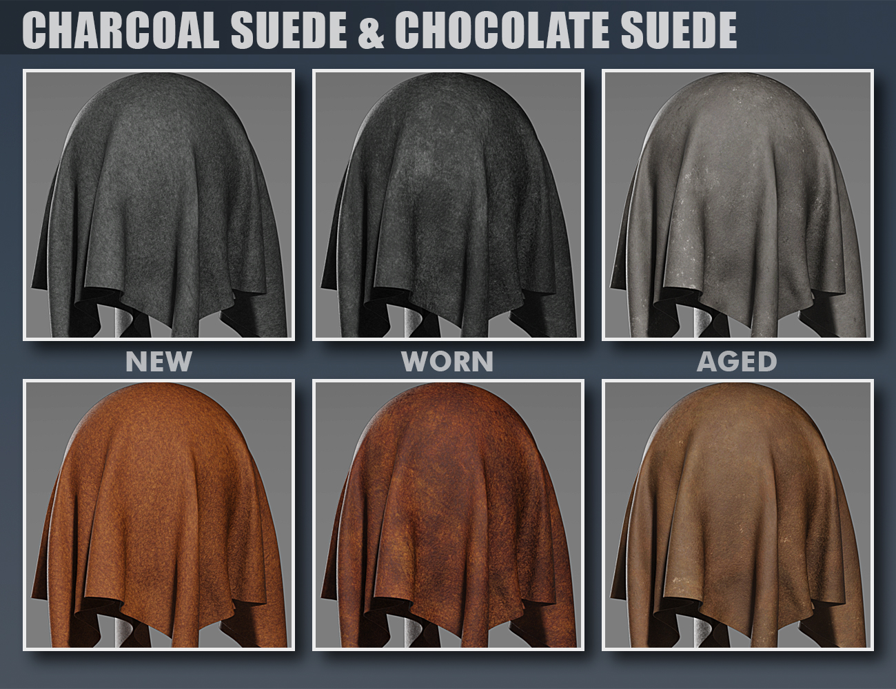 DD PBR Suede Leather Shaders for Iray | Daz 3D
