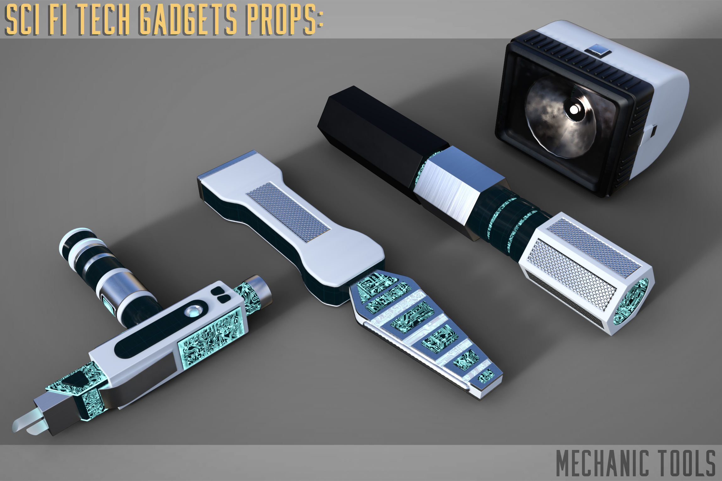 Sci-Fi Tech Gadgets | Daz 3D
