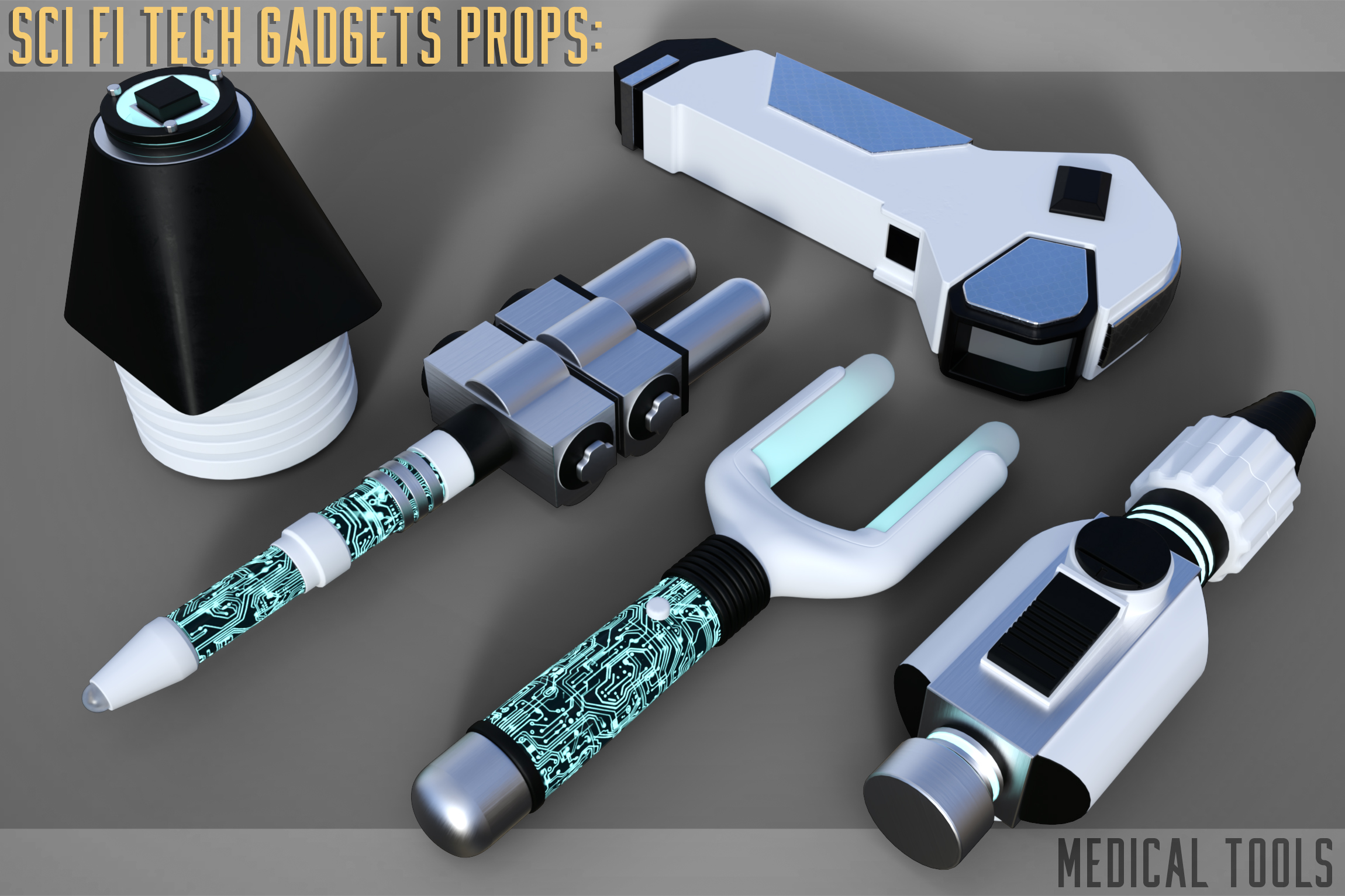 Sci-Fi Tech Gadgets | Daz 3D