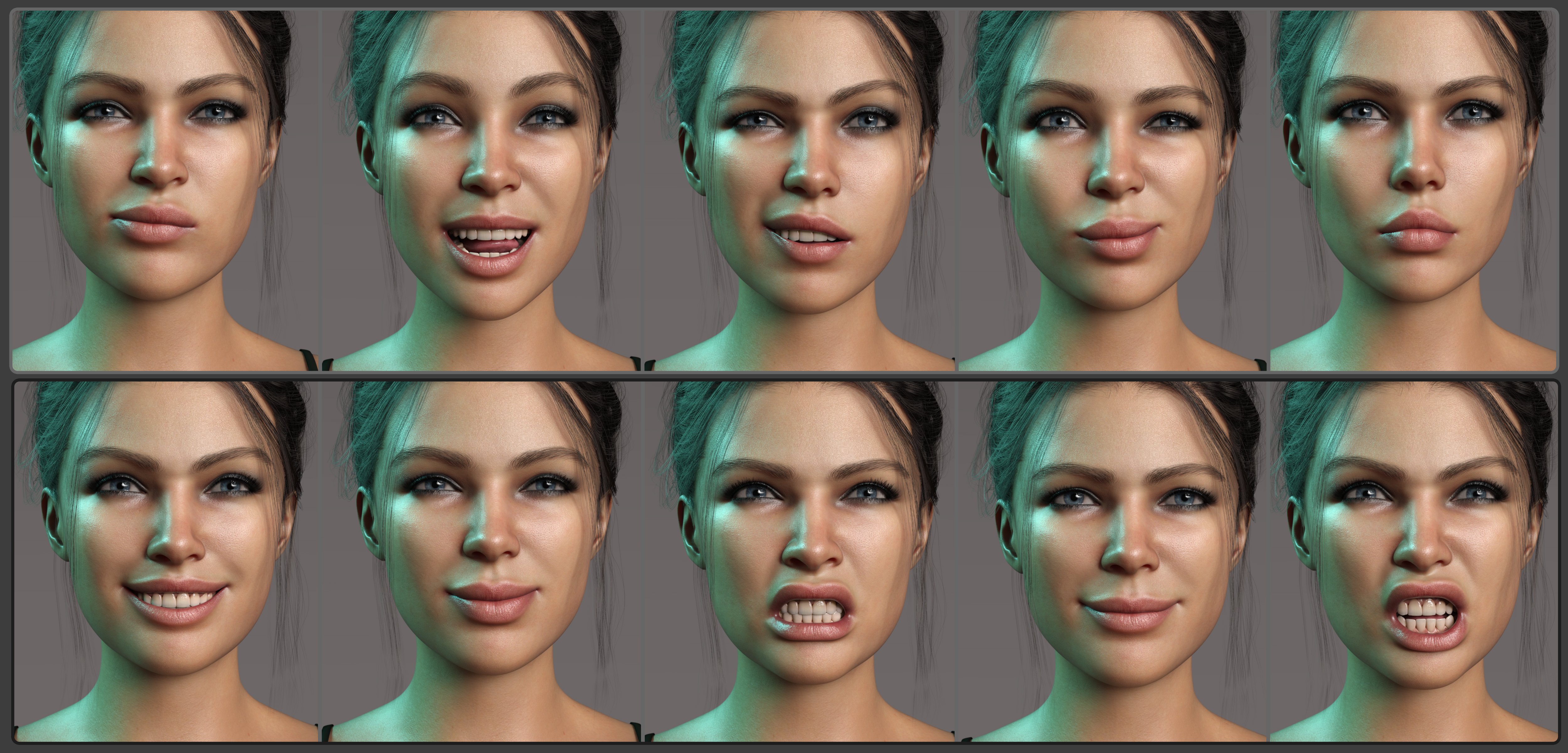 Z Villain and Victim Expressions for Genesis 9 | Daz 3D