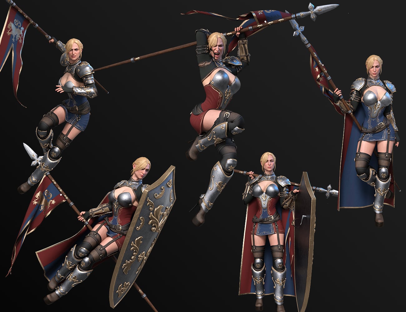 Fortuna's Favor Fantasy Armor for Genesis 8, 8.1 and 9 Females | Daz 3D
