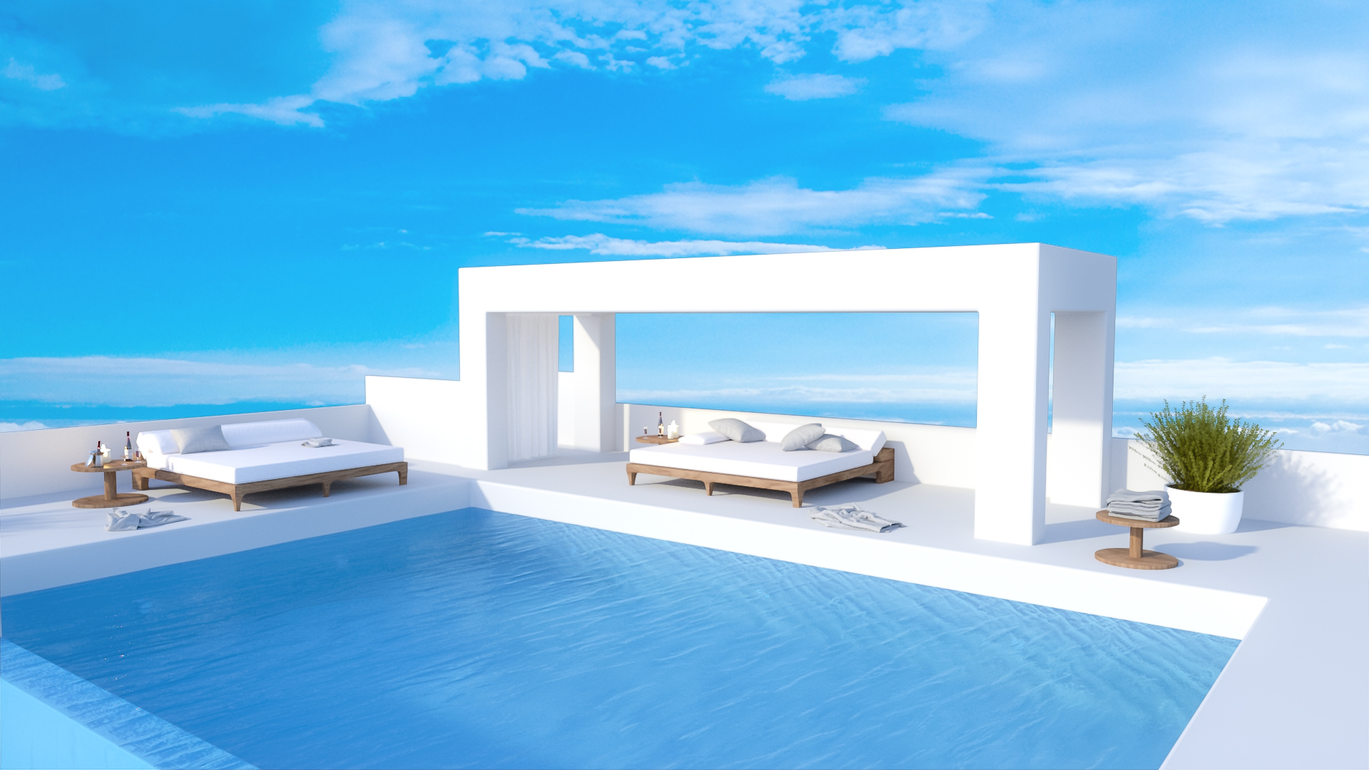 Minimalism Swimming Pool | Daz 3D