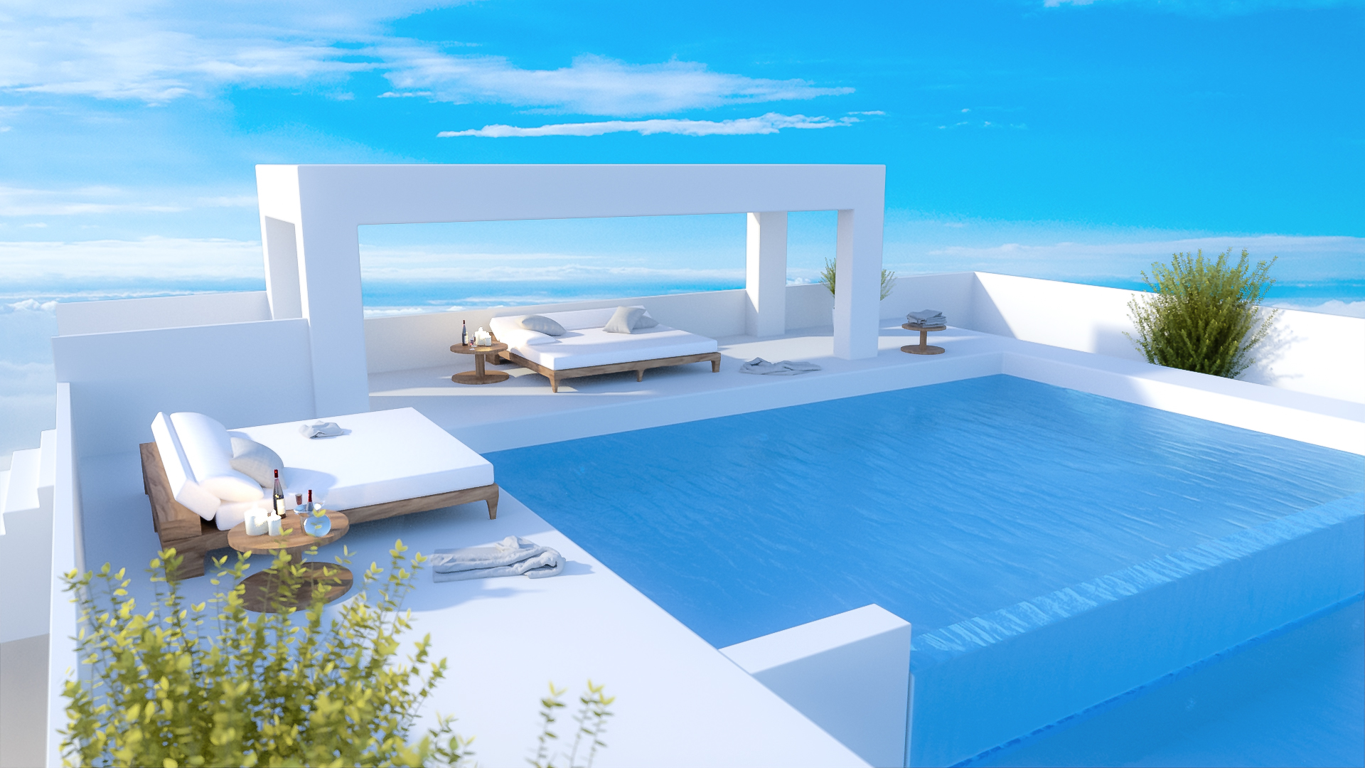 Minimalism Swimming Pool | Daz 3D