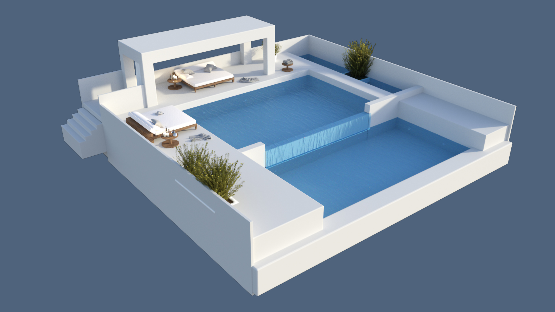 Minimalism Swimming Pool | Daz 3D