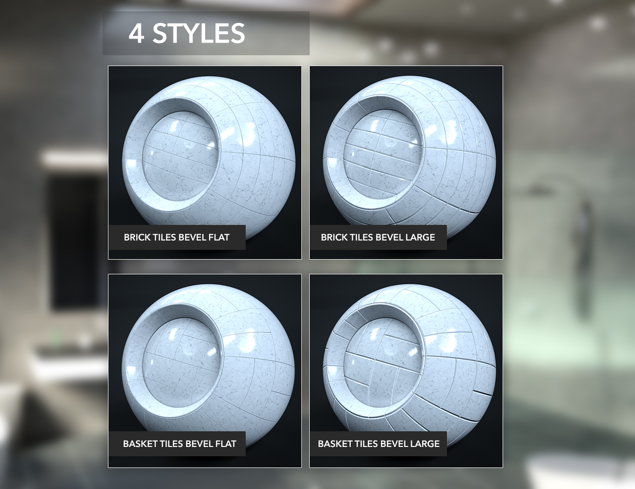 Marble Brick Tiles - Iray Shaders | Daz 3D
