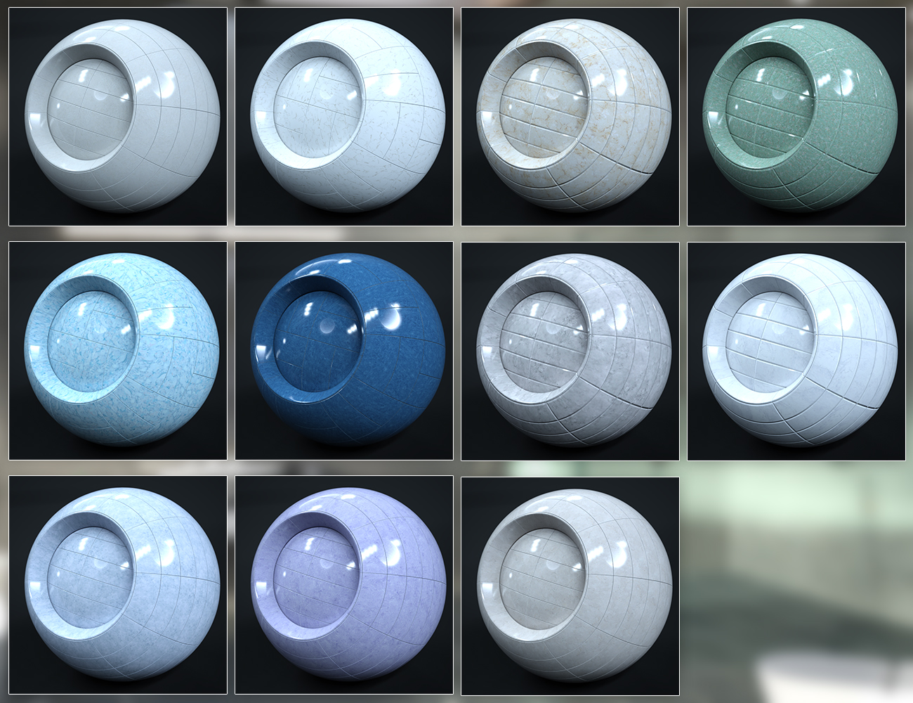 Marble Brick Tiles - Iray Shaders | Daz 3D