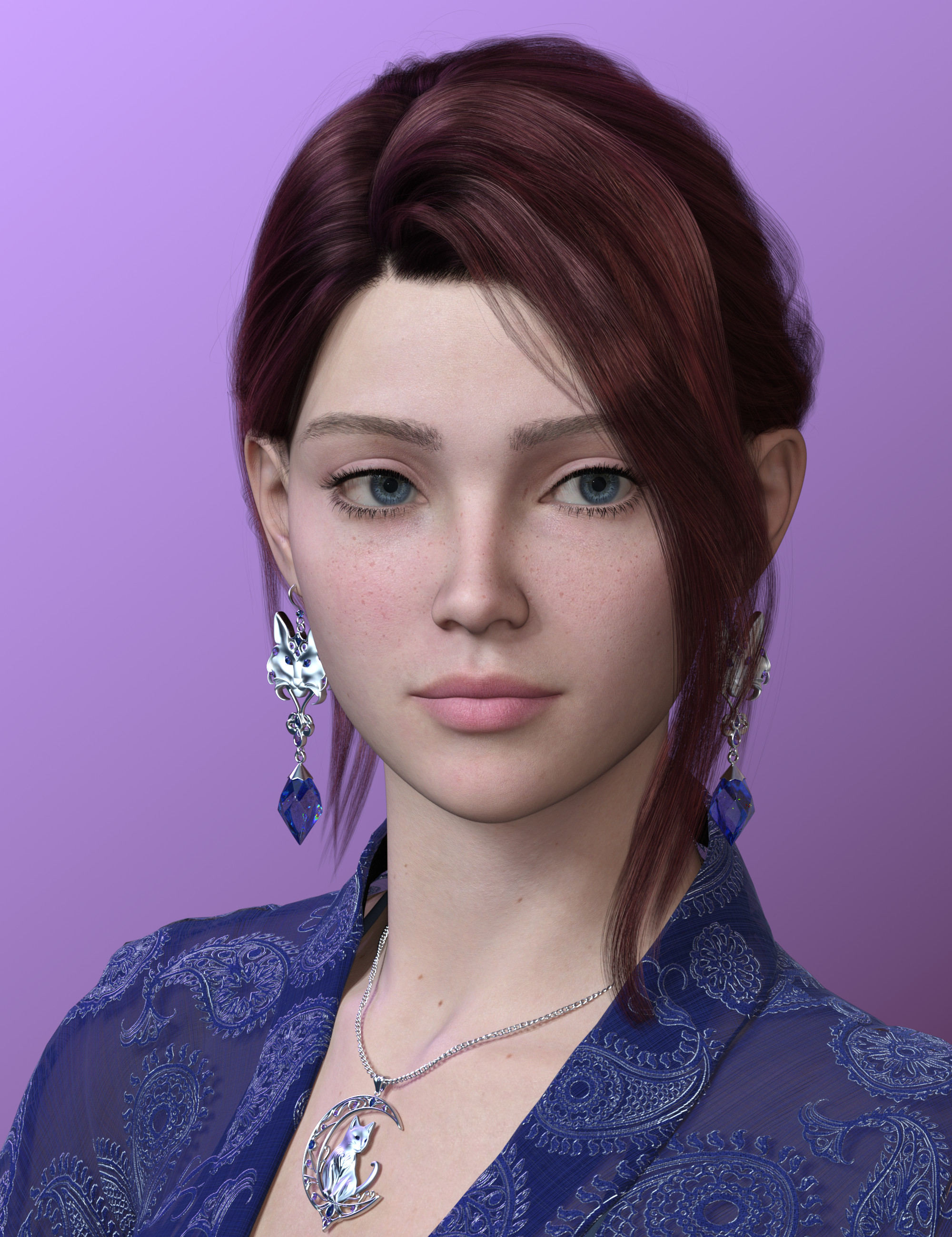 Felis Hair and Accessories for Genesis 9, 8 and 8.1 Female | Daz 3D