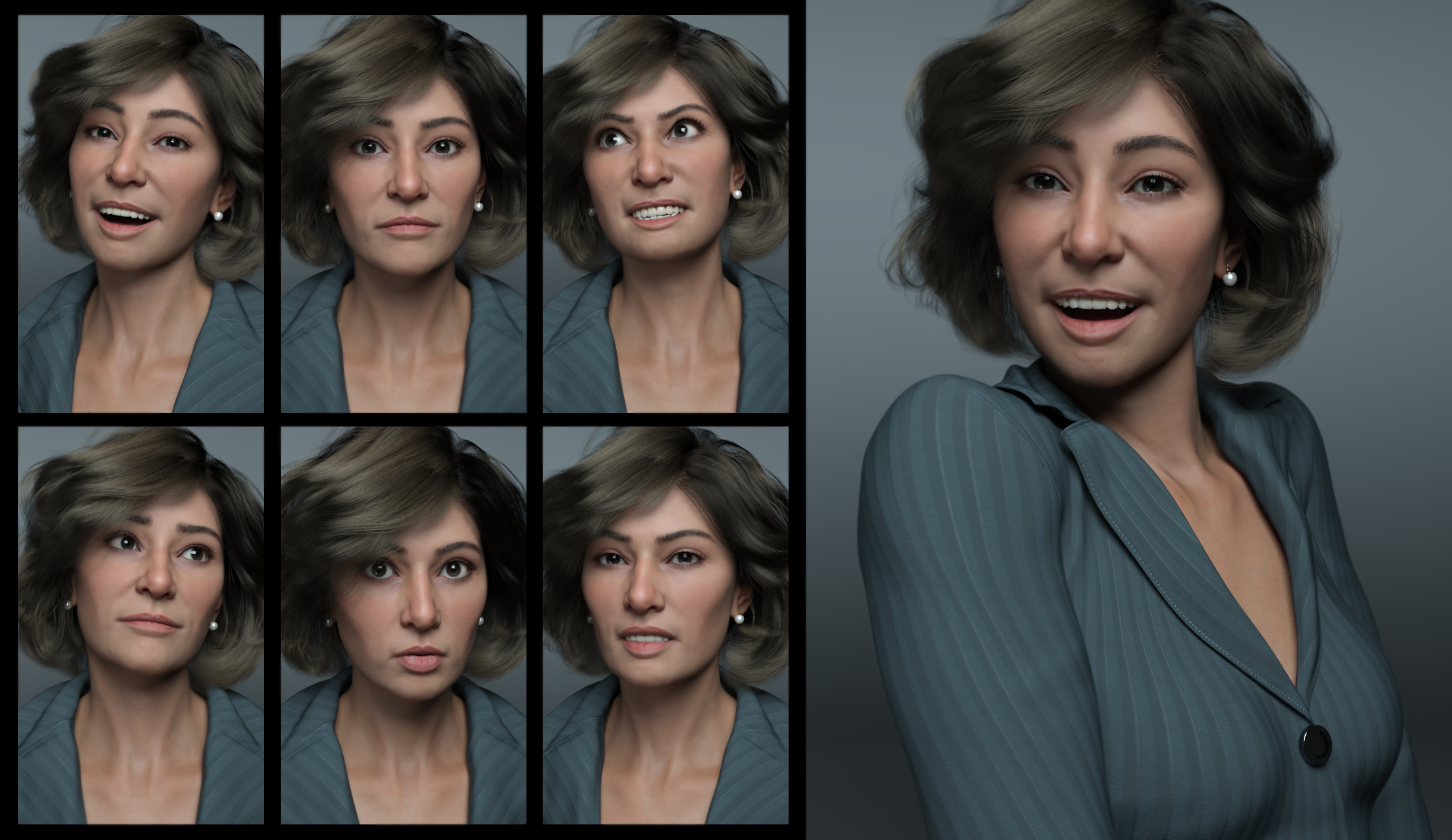 The Expression Collection for Sophia 9 | Daz 3D