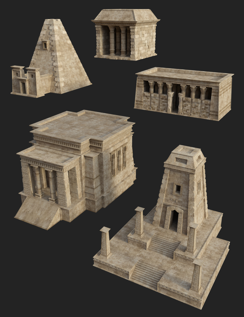 Egyptian Temples 2 | Daz 3D