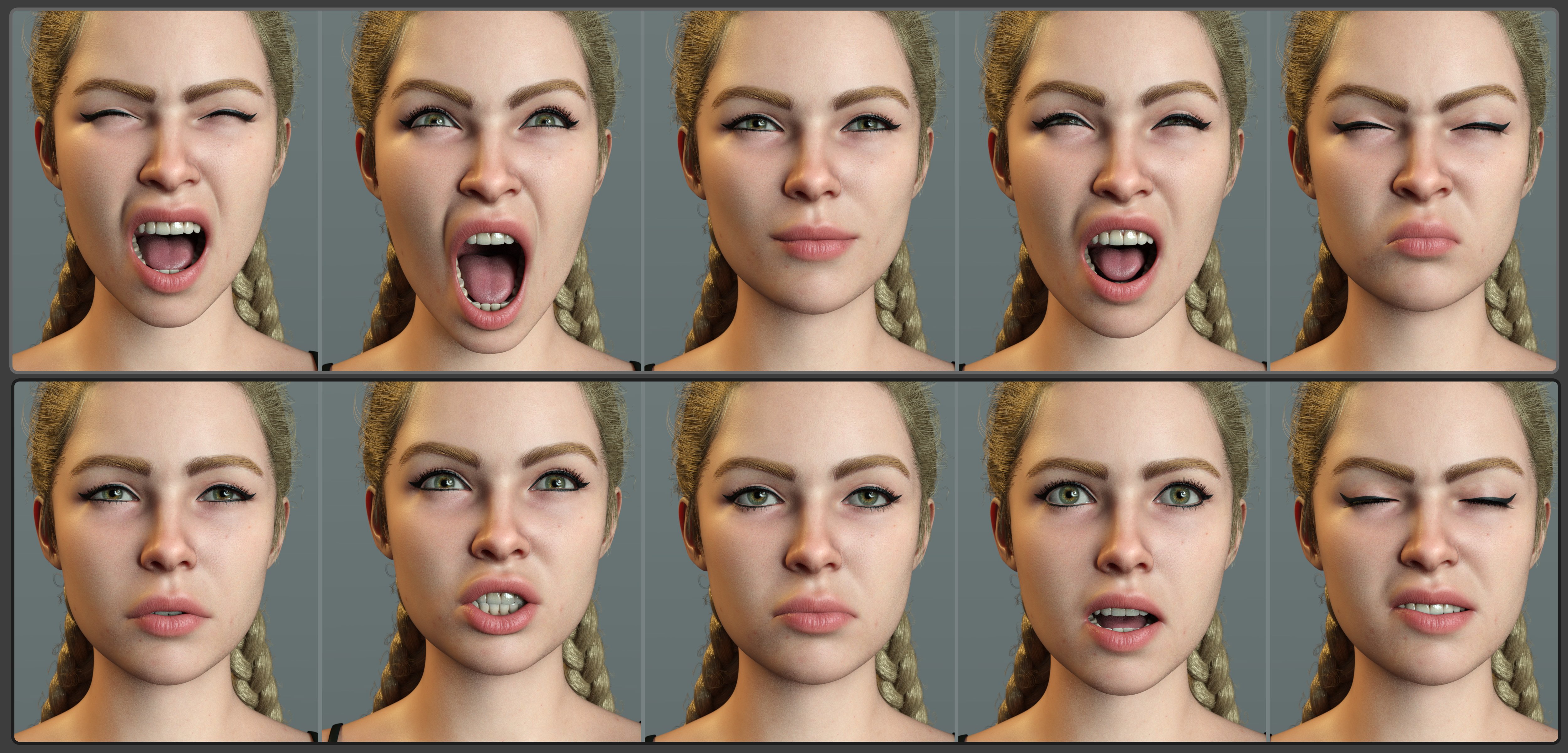 Z Battle Ready Expressions for Genesis 9 | Daz 3D