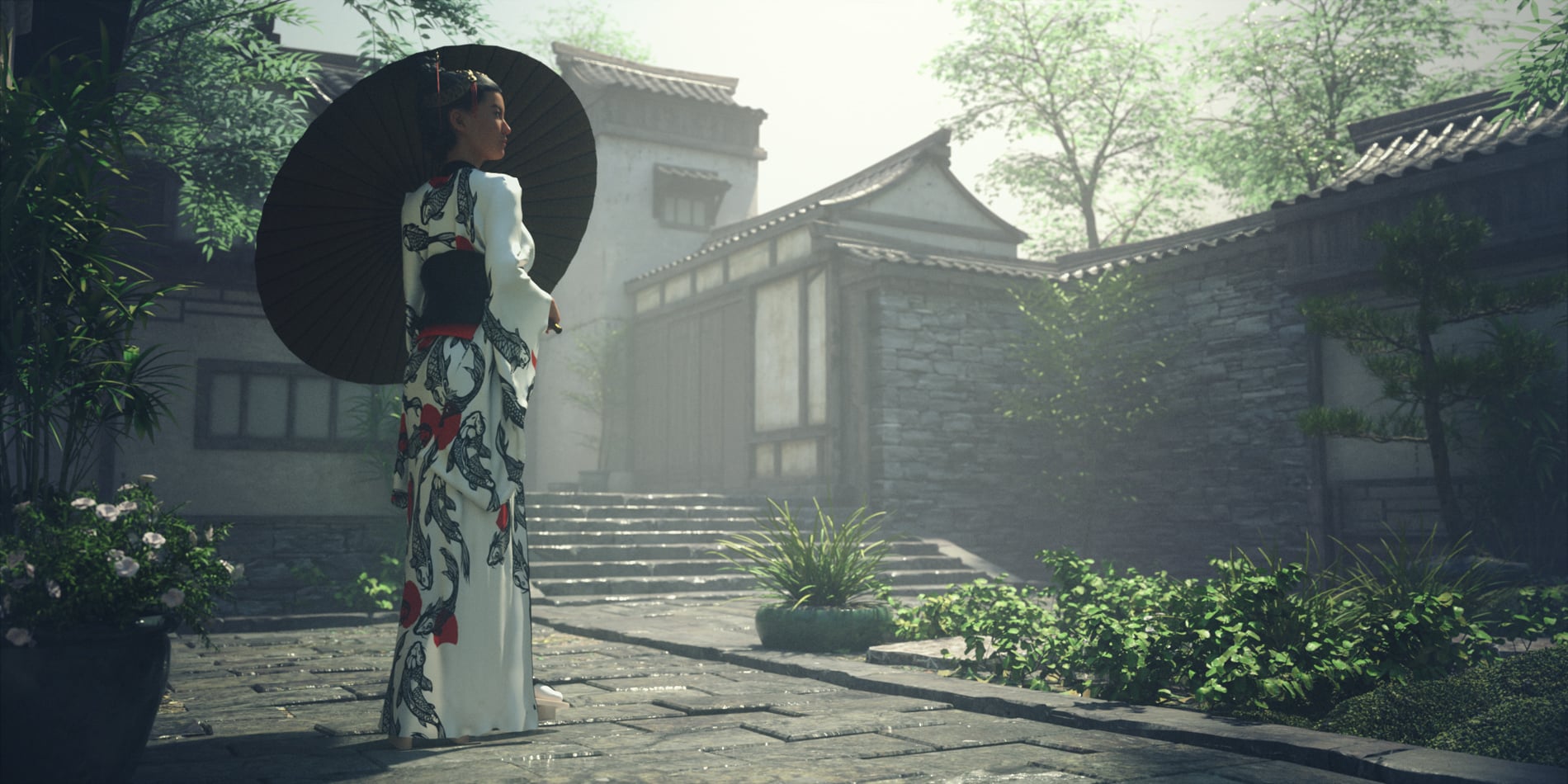 The Backstreets of Old Kyoto | Daz 3D