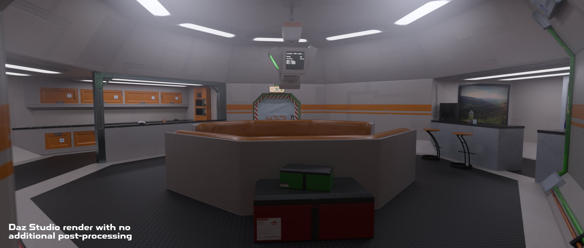 Sci-Fi Rec Room | Daz 3D
