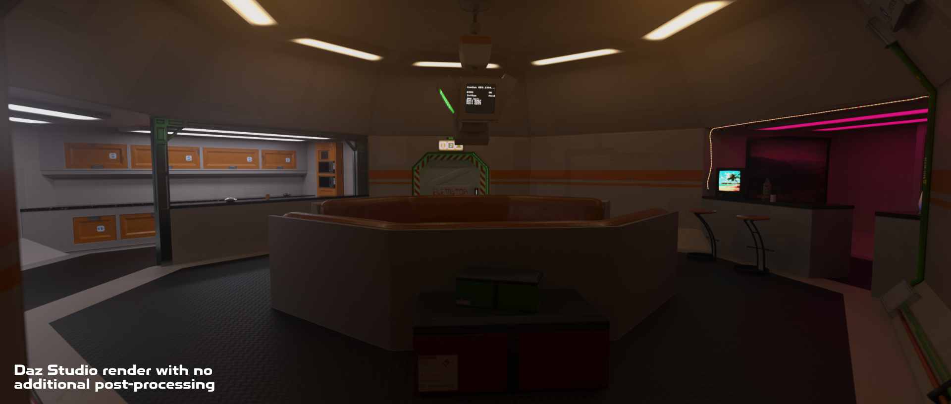 Sci-Fi Rec Room | Daz 3D