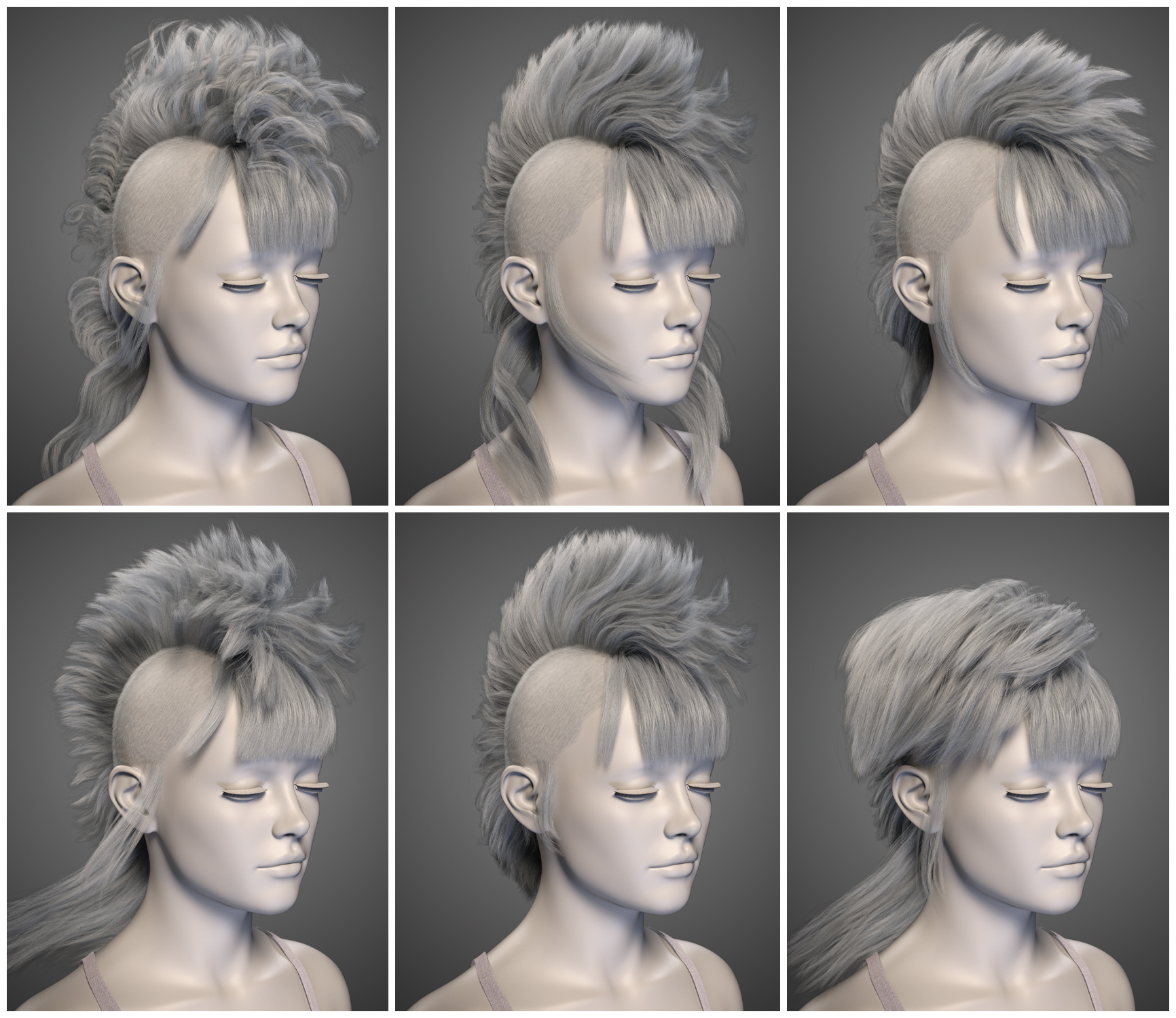 FE Wild Personality Hair for Genesis 9 | Daz 3D