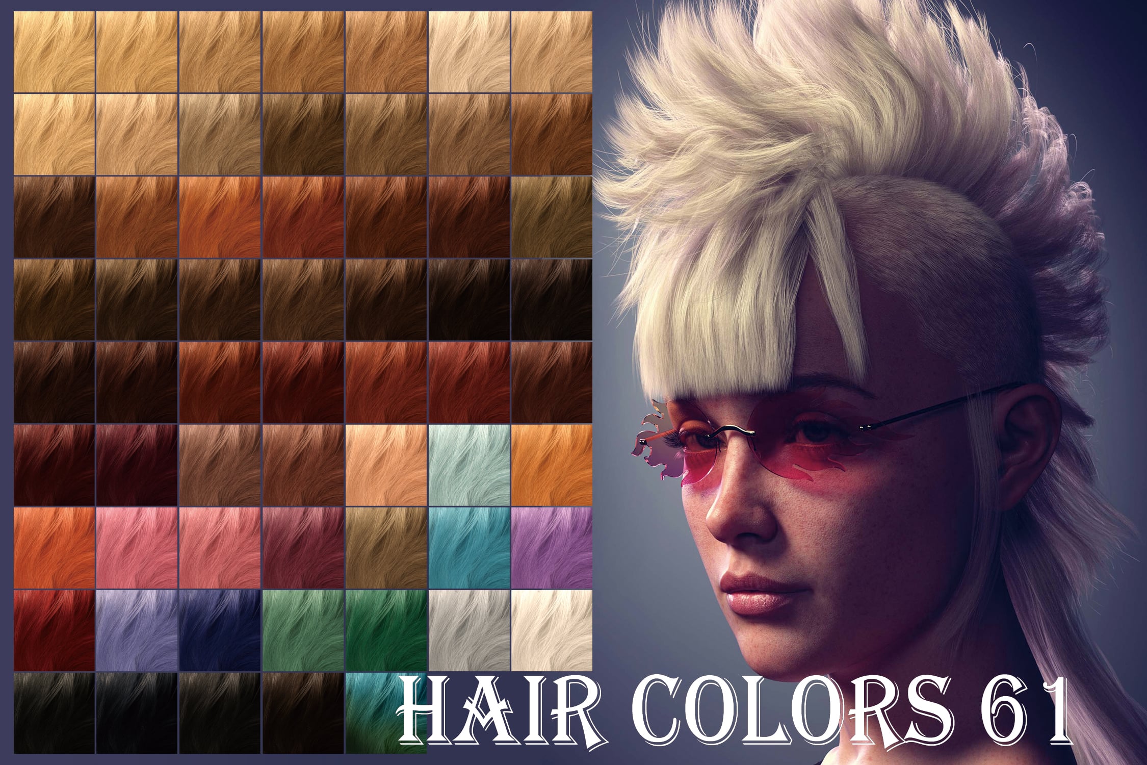 FE Wild Personality Hair for Genesis 9 | Daz 3D