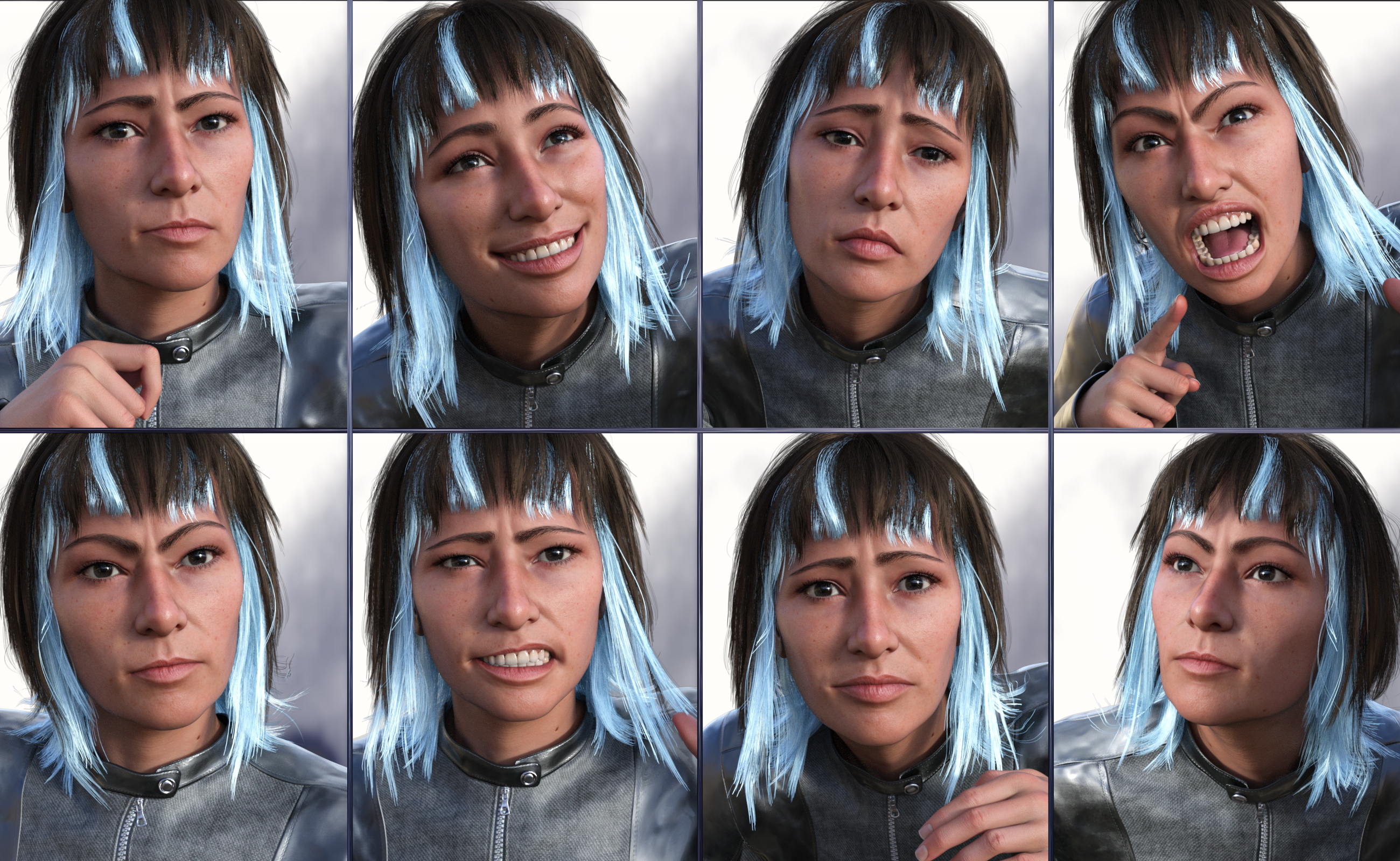 JW Space Life Expressions for Sophia 9 | Daz 3D