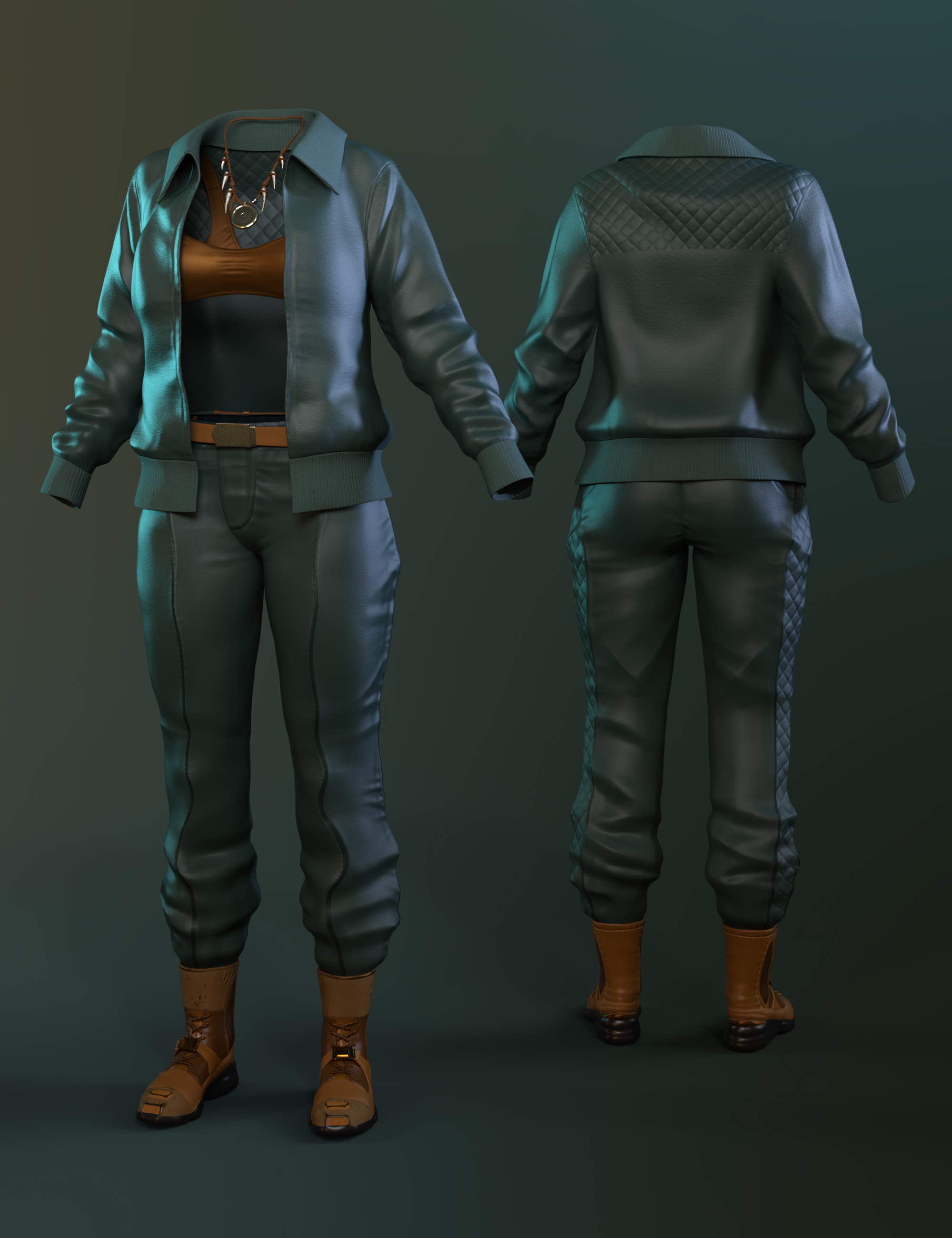 Bolt Outfit Textures Add-On | Daz 3D