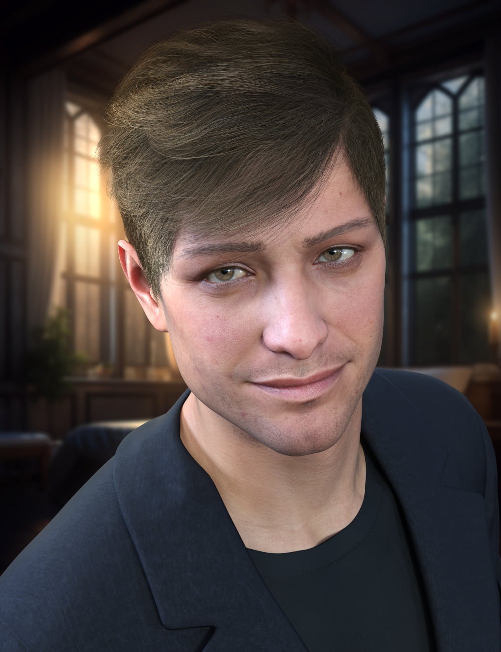 dForce Cooper Hair for Genesis 9 | Daz 3D