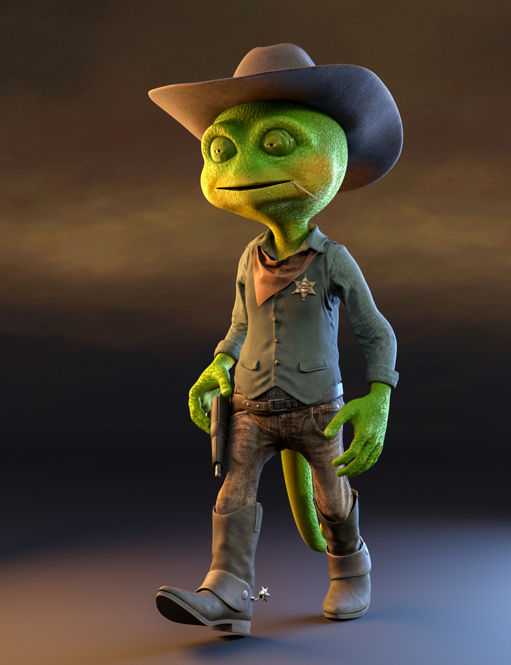 Bizzle Western Cowboy for Mister Bobble | Daz 3D